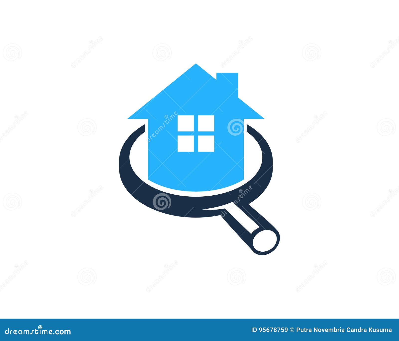 Search Find House Home Icon Logo Design Element Stock Vector ...