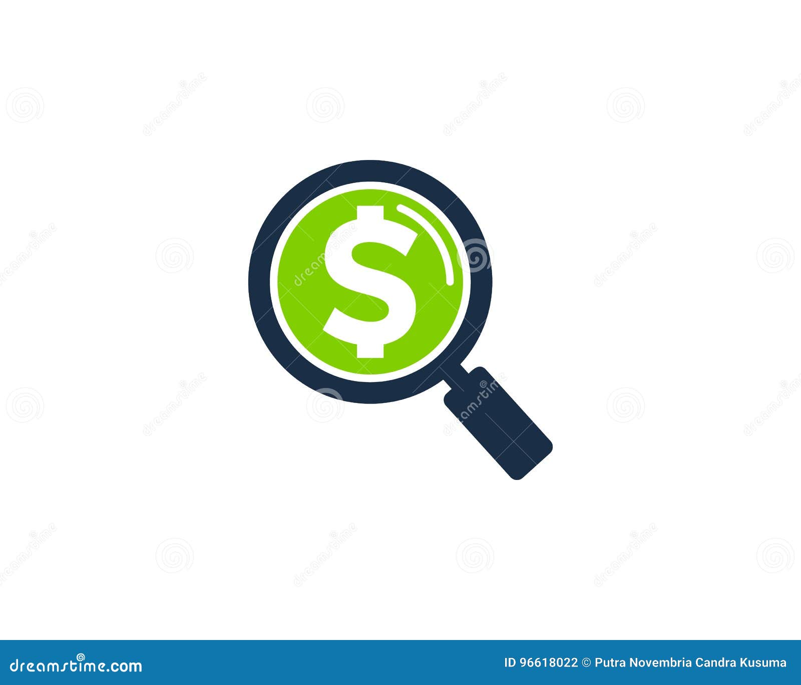 Search Find Money Icon Logo Design Element Stock Vector - Illustration ...