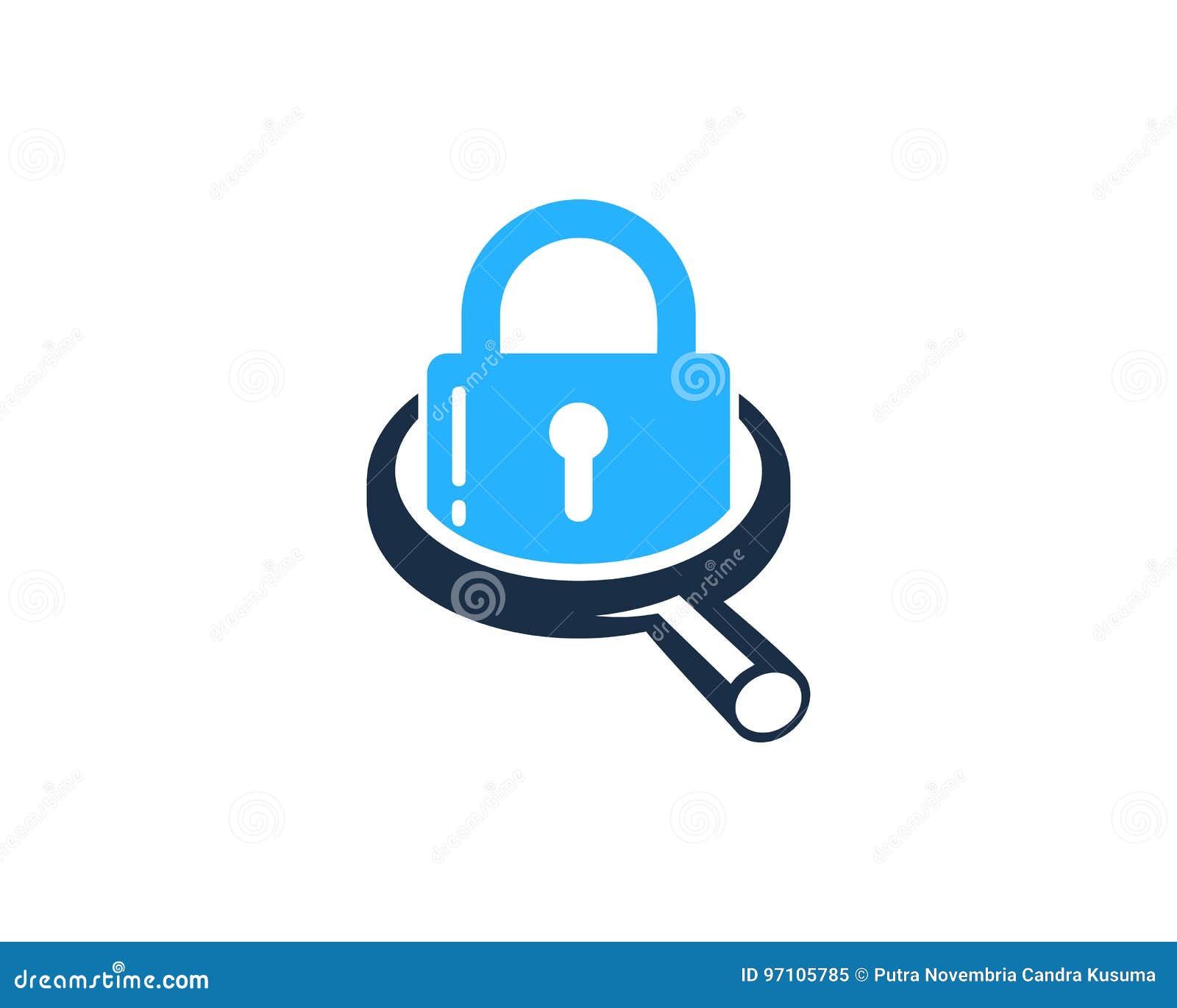 Search Find Security Icon Logo Design Element Stock Vector ...