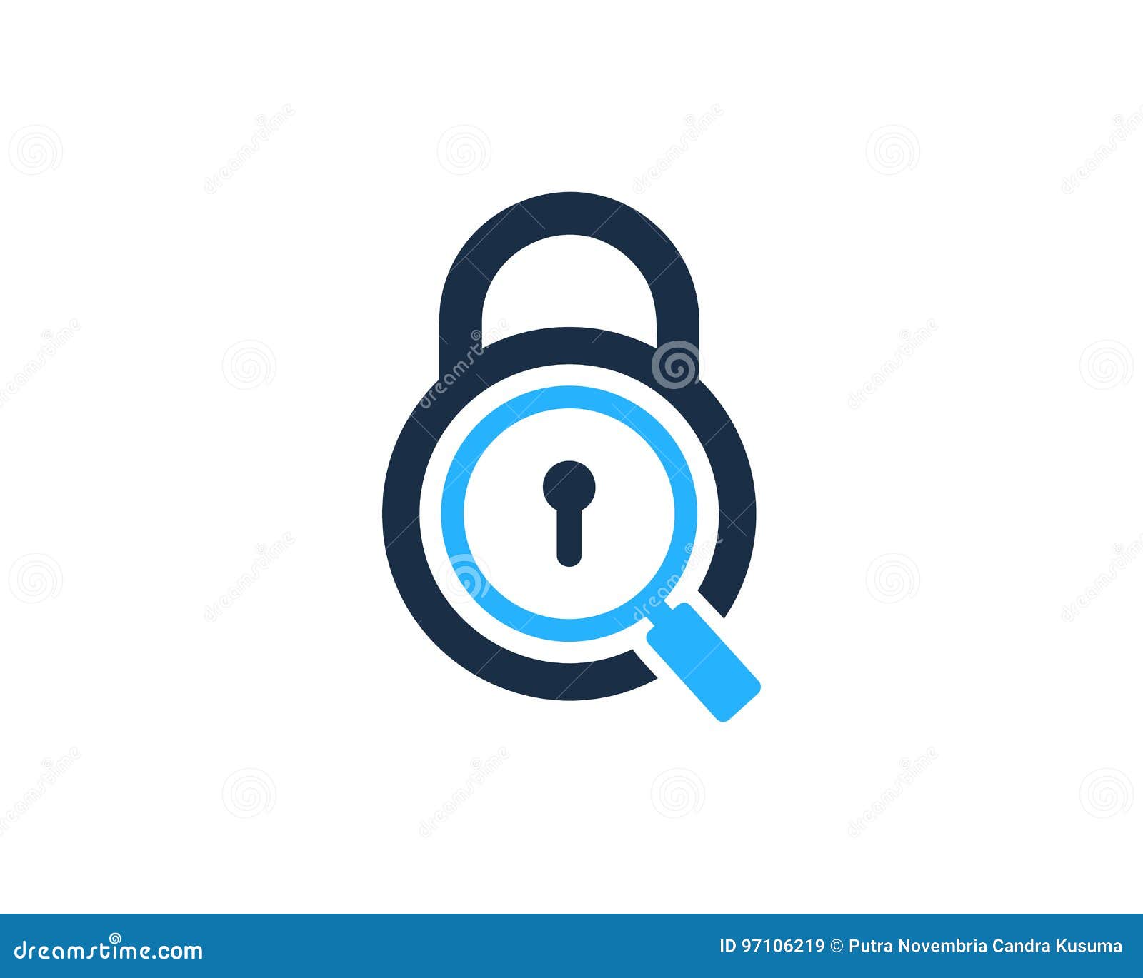Search Find Security Icon Logo Design Element Stock Vector ...
