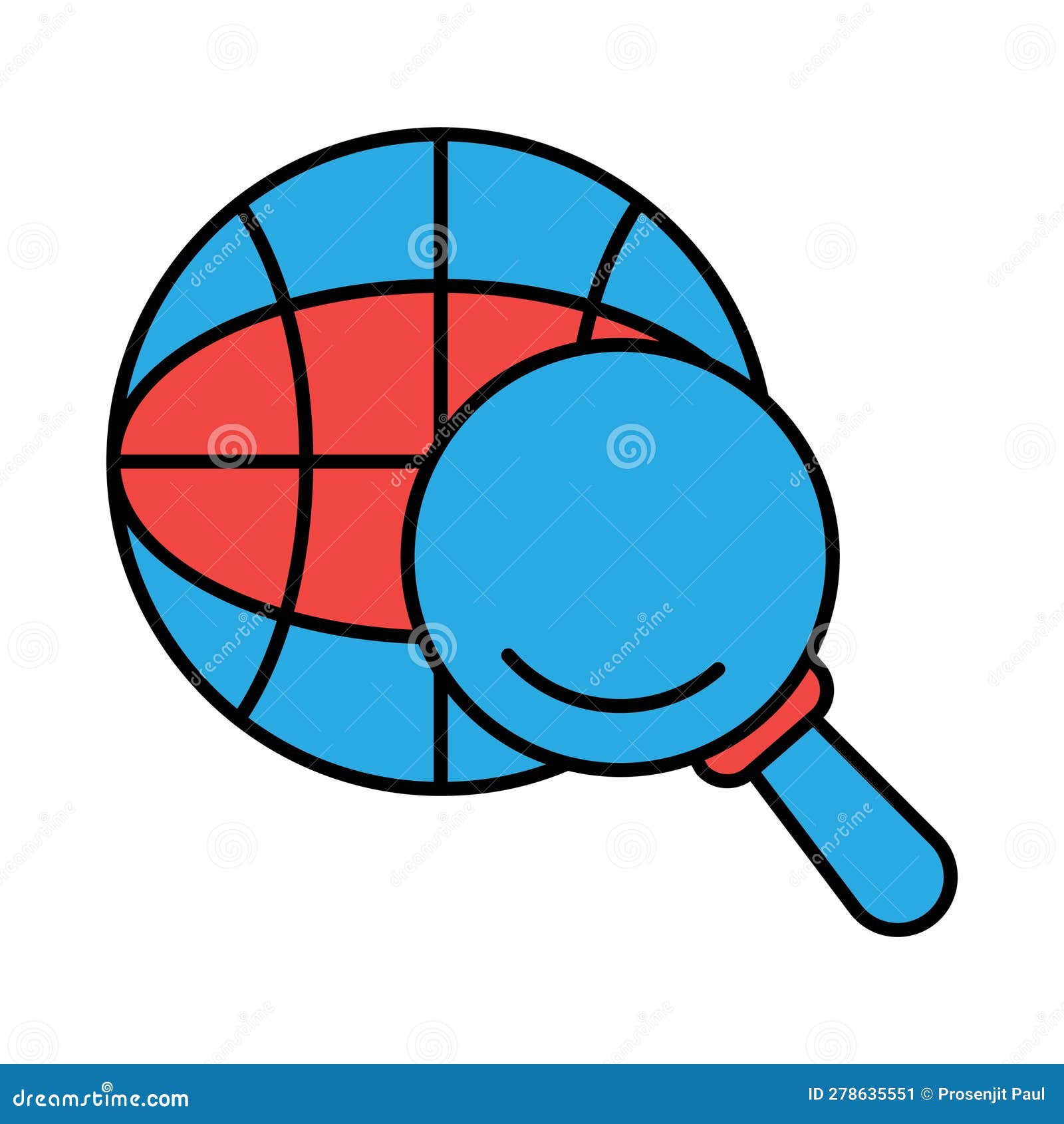 Map Of The World With A Magnifying Glass On A Map Of Guatemala Cartoon ...