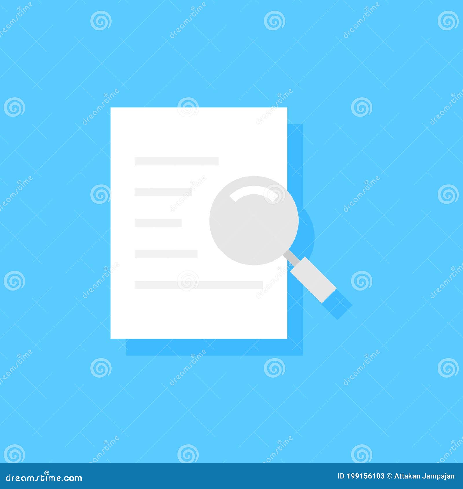 Search Flat Icon, Document Searching Icon, Vector and Illustration ...