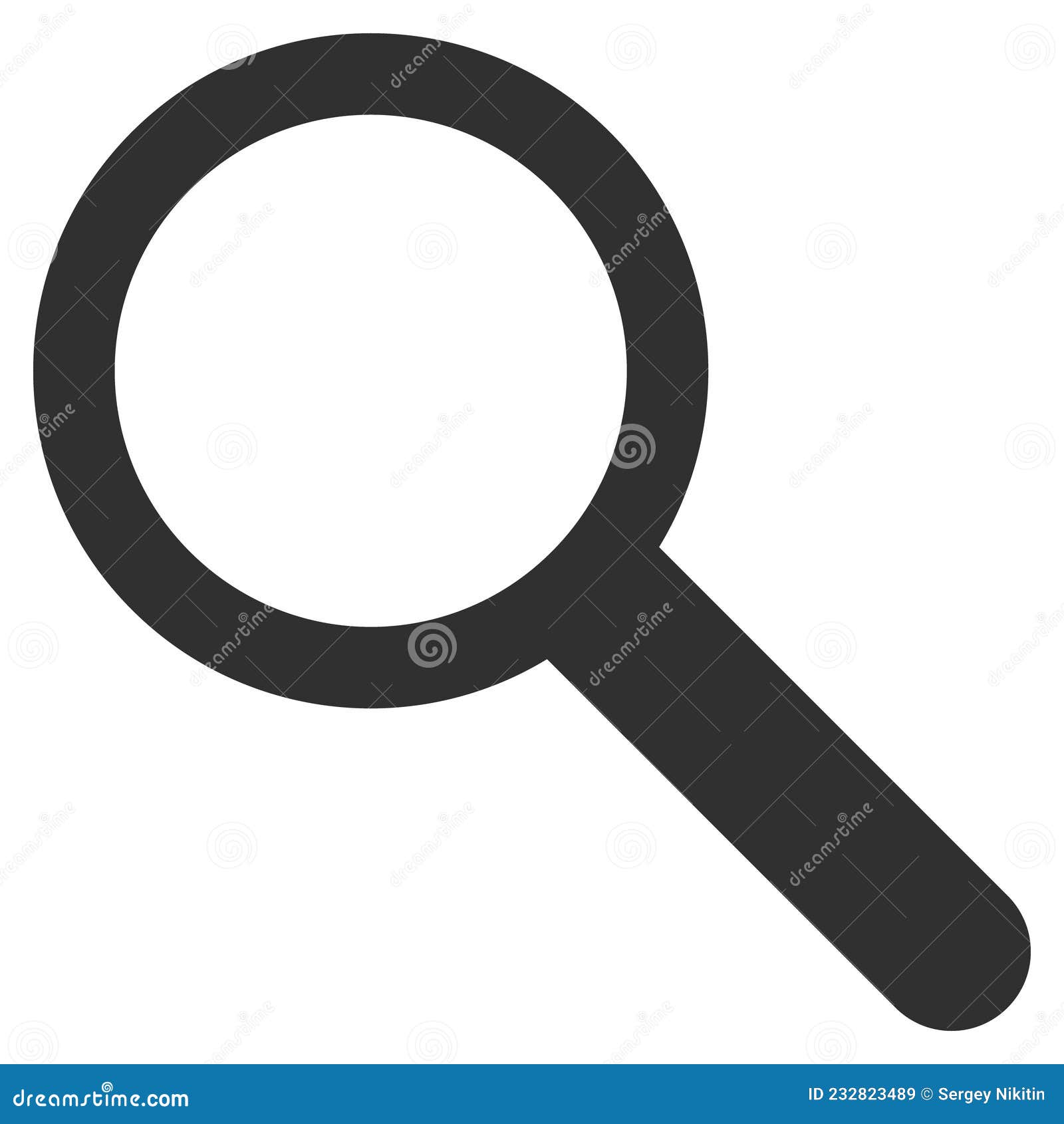 Search Flat Icon Symbol stock illustration. Illustration of explore ...