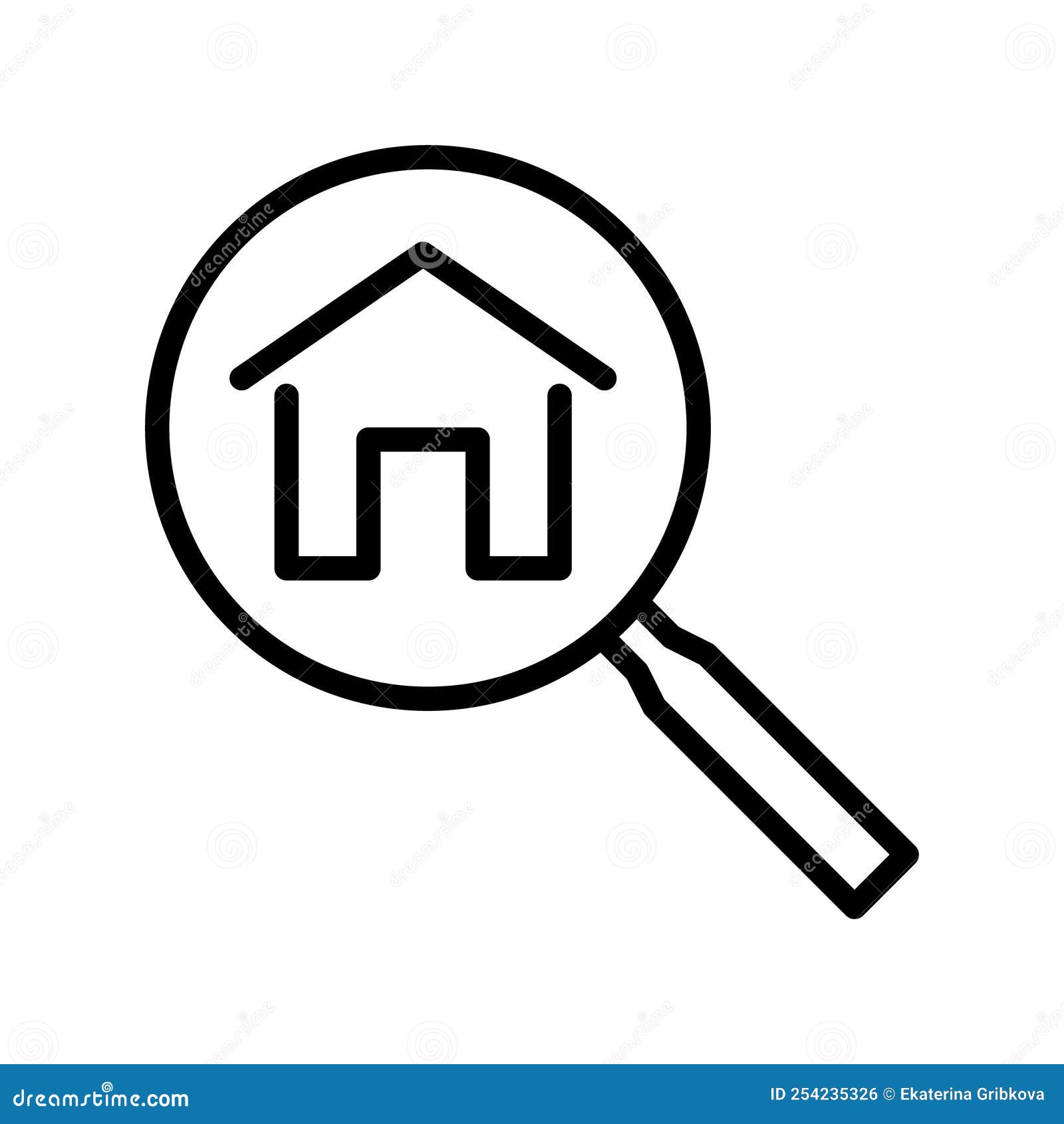 Search Flat Line Icon. Web Search Engine, Analytics Stock Vector ...