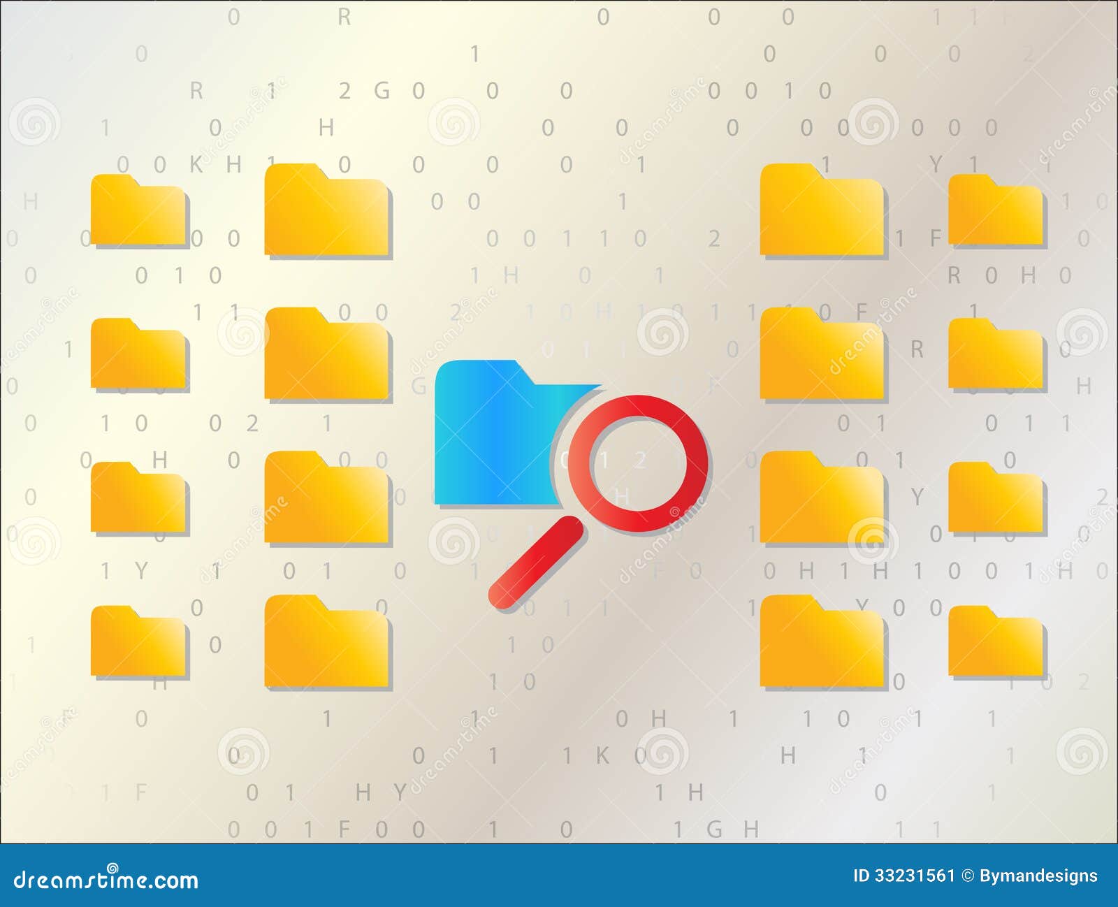 Search folder files stock vector. Illustration of navigation - 33231561