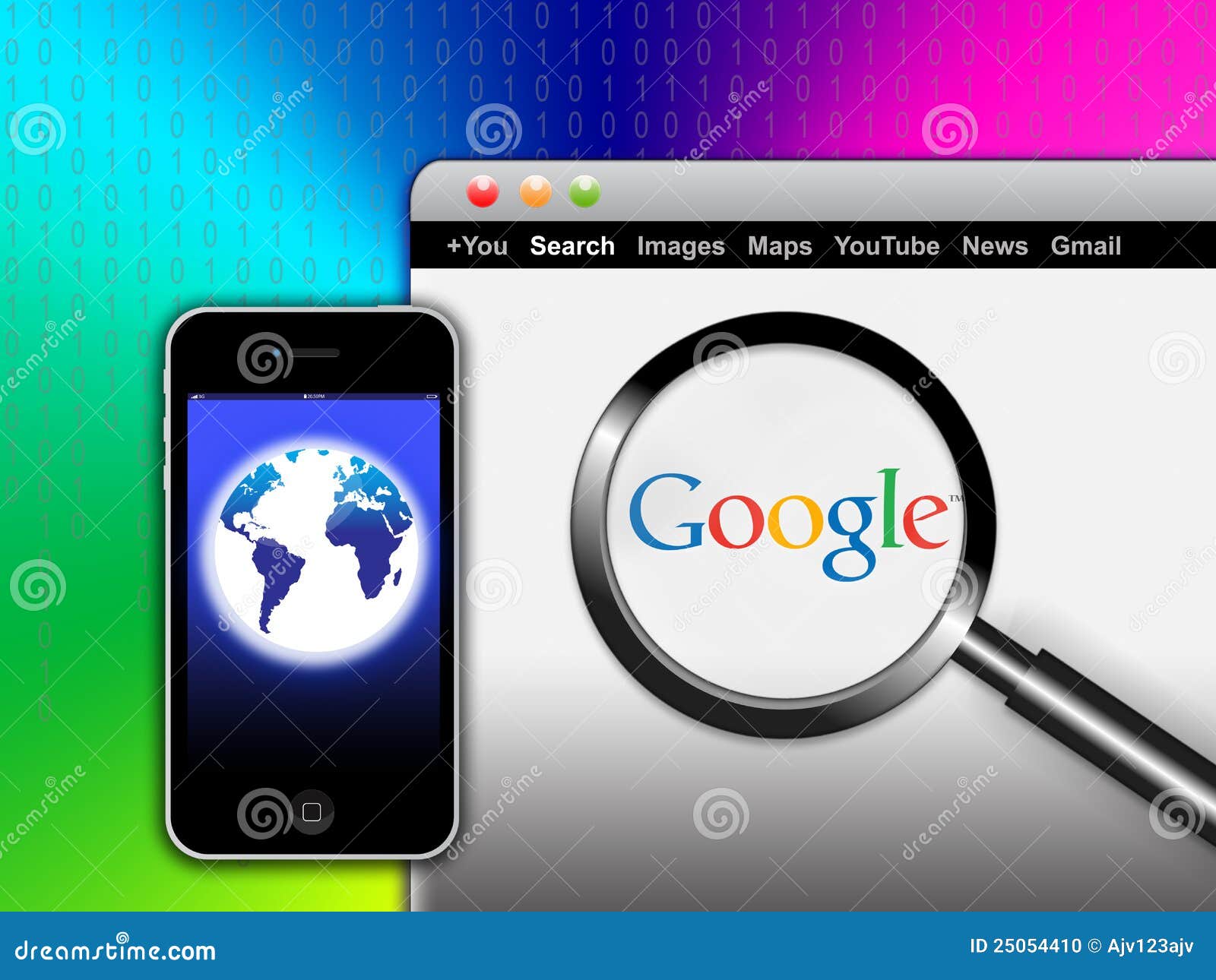 Search Bar Google. Search Window With Shadow On White Background ...