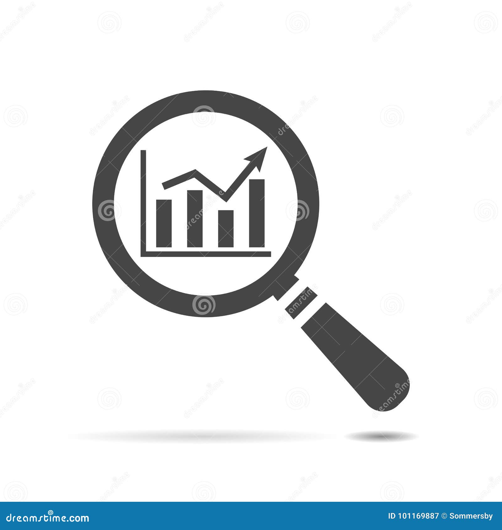 Search Graph Icon Flat, Search Icon Design, Search Icon Web Stock ...