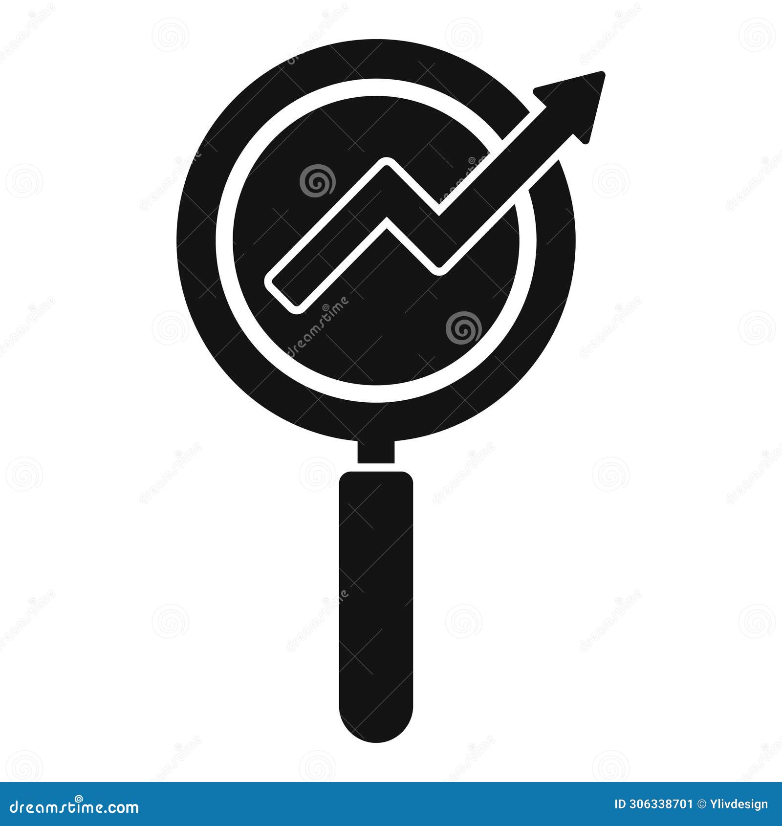 Search Graph Management Icon Simple Vector. Digital Plan Stock ...