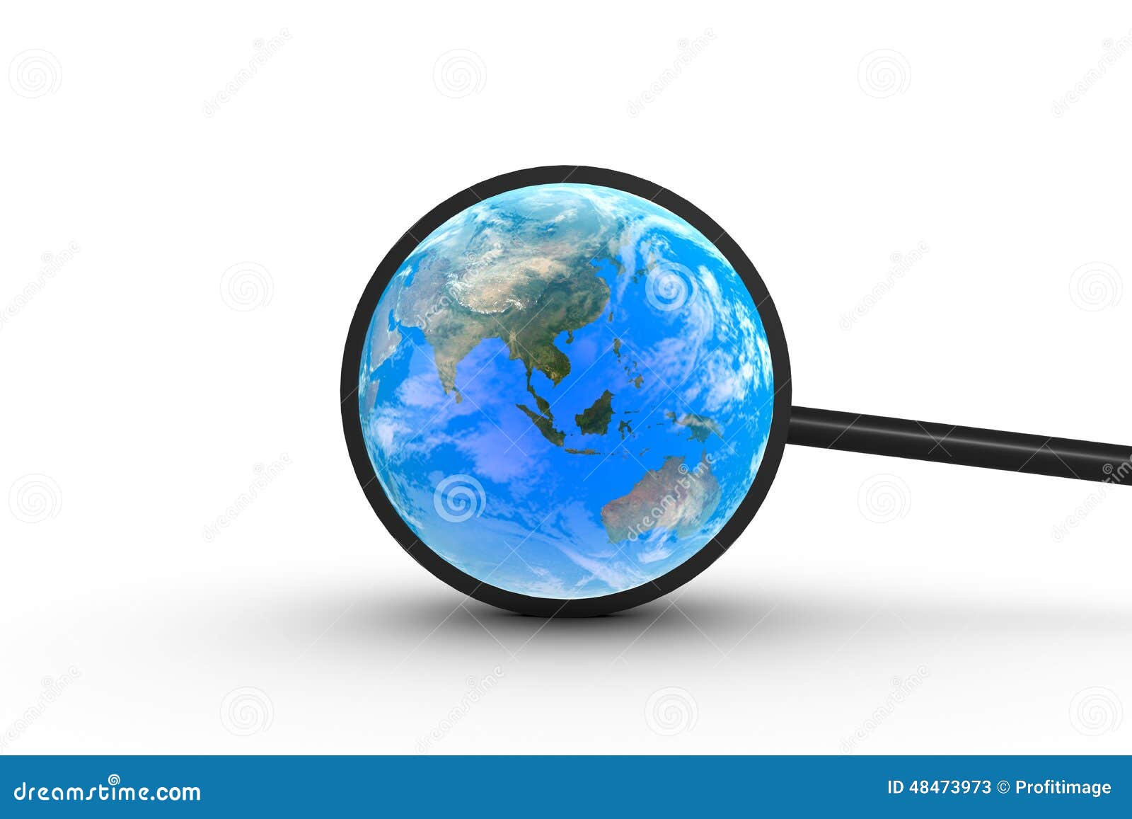 Search on the ground stock illustration. Illustration of render - 48473973