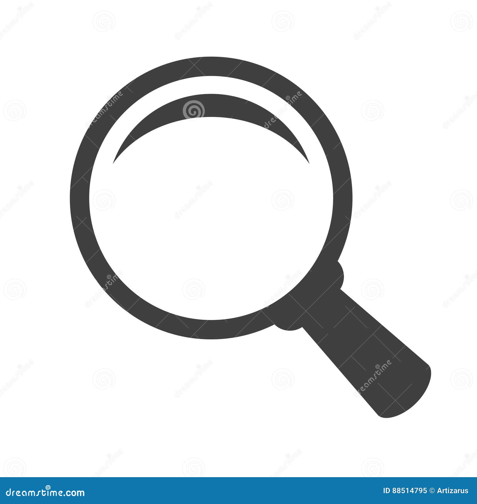 Search Icon stock vector. Illustration of element, zoom - 88514795