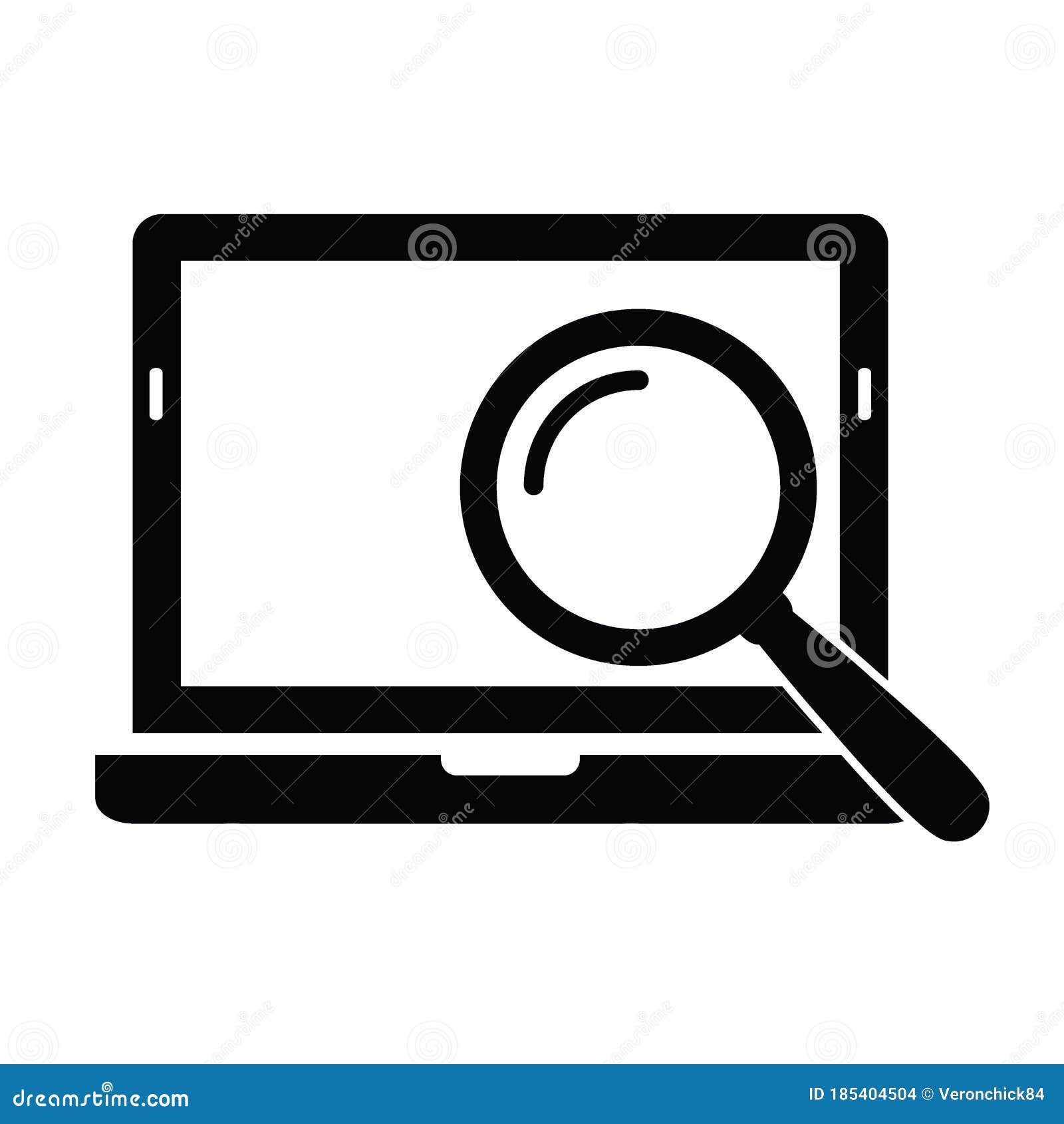 Search icon. browser icon stock vector. Illustration of graphic - 185404504