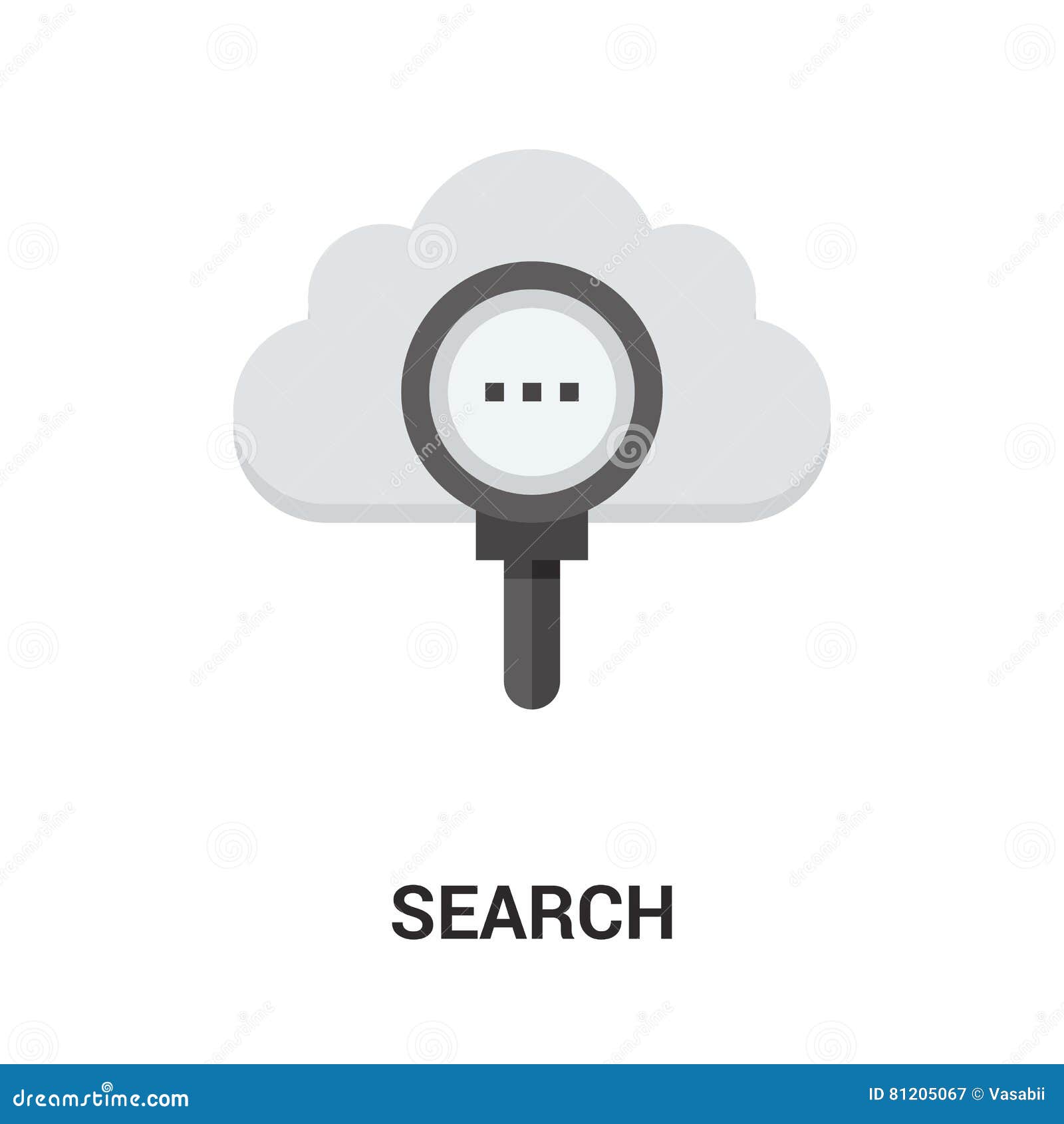 Search icon concept stock vector. Illustration of analytics - 81205067