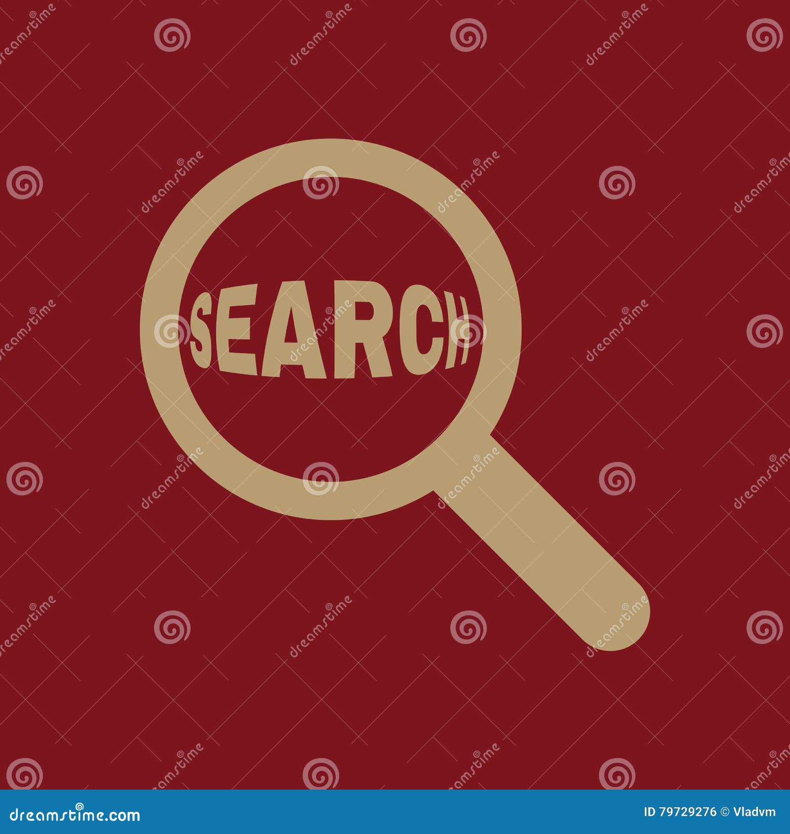 Search Icon. Magnifier Symbol Stock Vector - Illustration of research ...