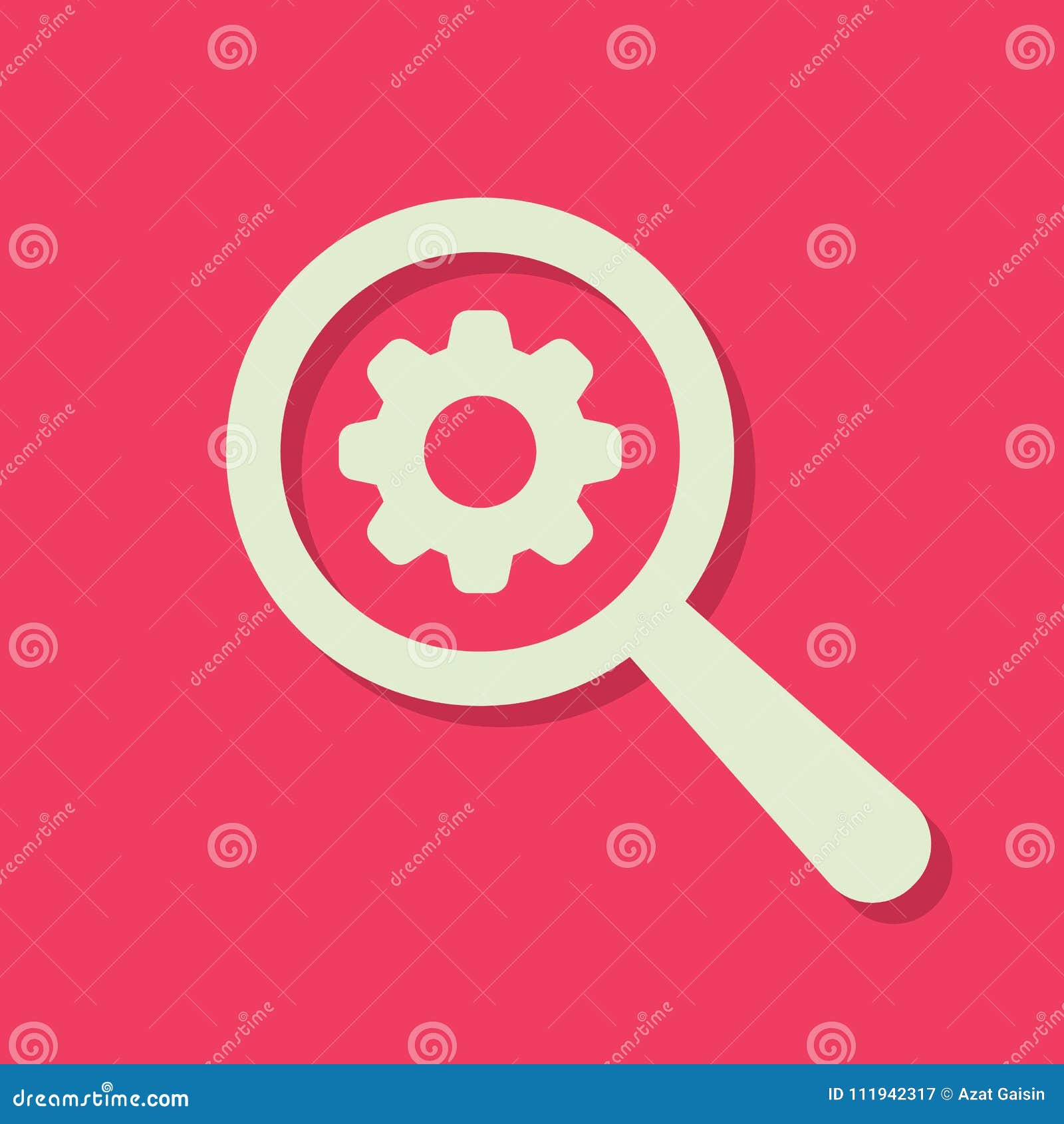 Search Icon with Settings Sign. Search Icon and Customize, Setup ...