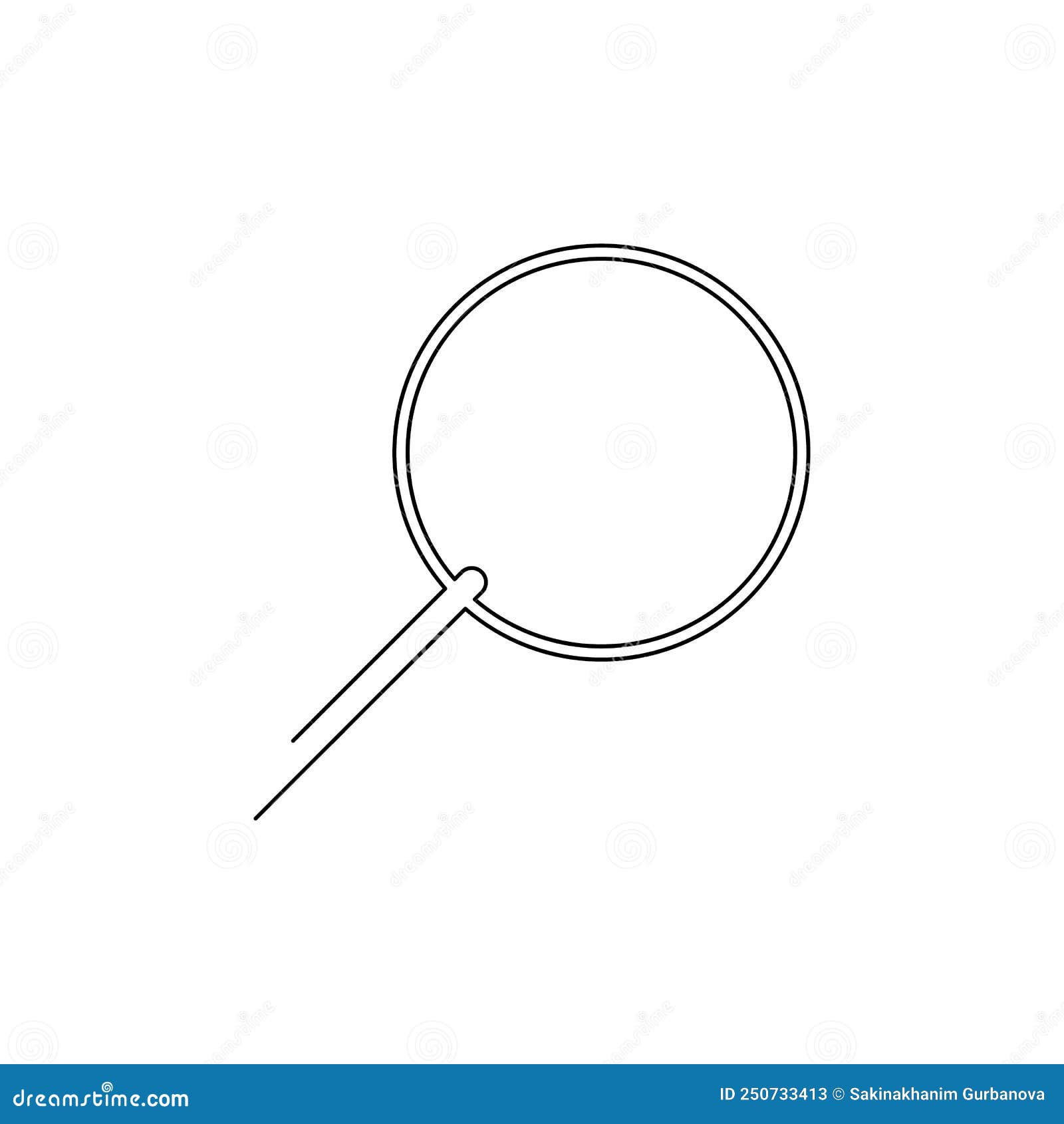 Search Icon Symbol stock vector. Illustration of lighting - 250733413
