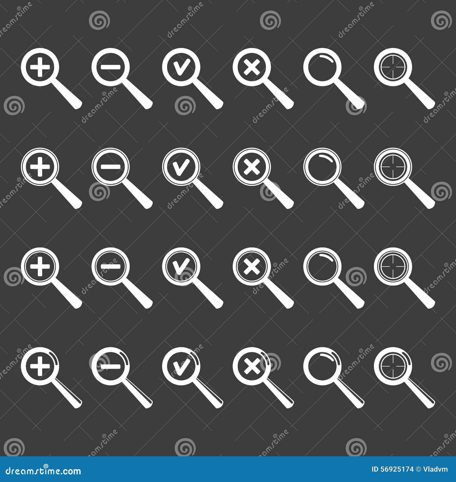 The search icon stock vector. Illustration of symbol - 56925174