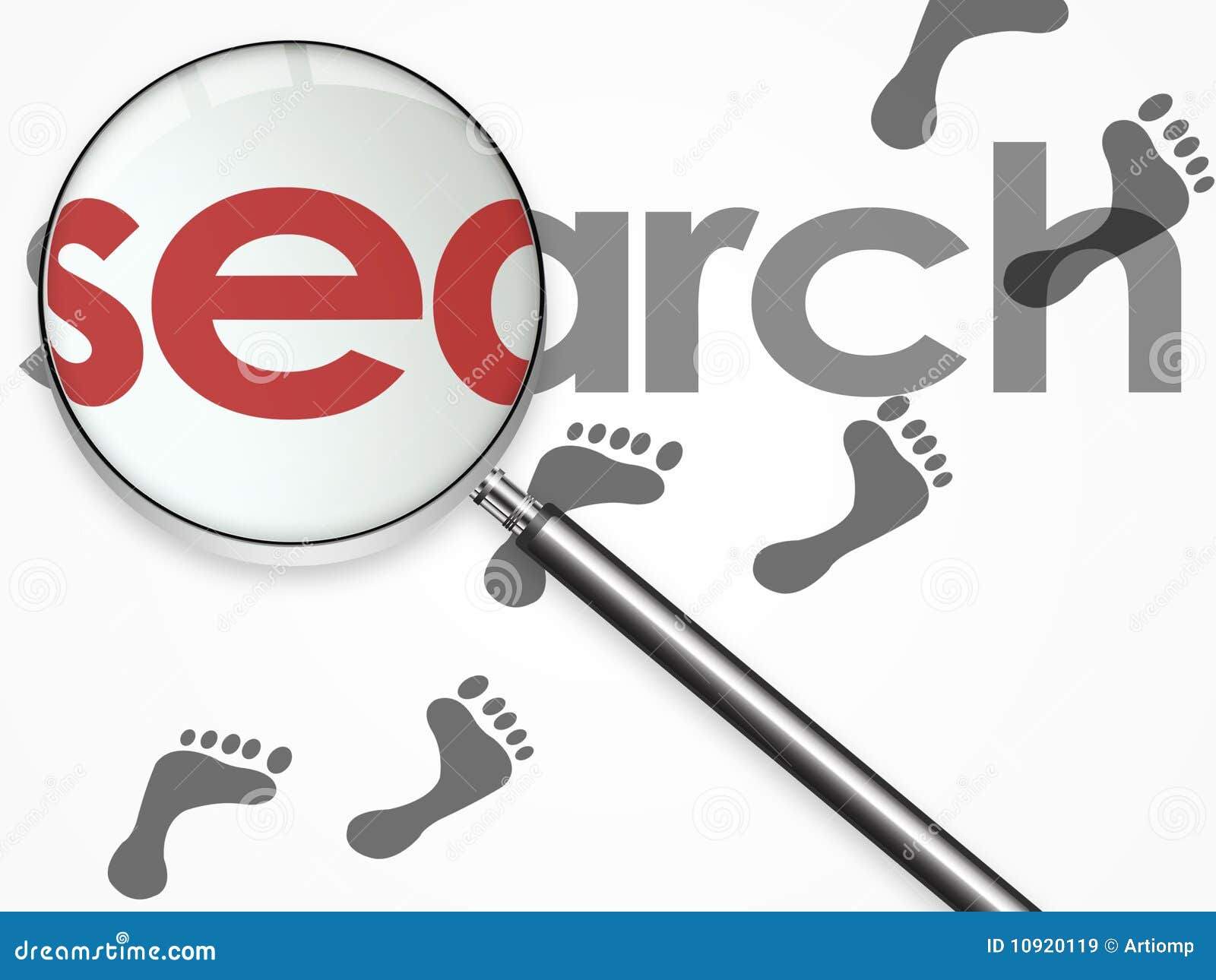 Search Icon (symbol) with Text Stock Illustration - Illustration of ...