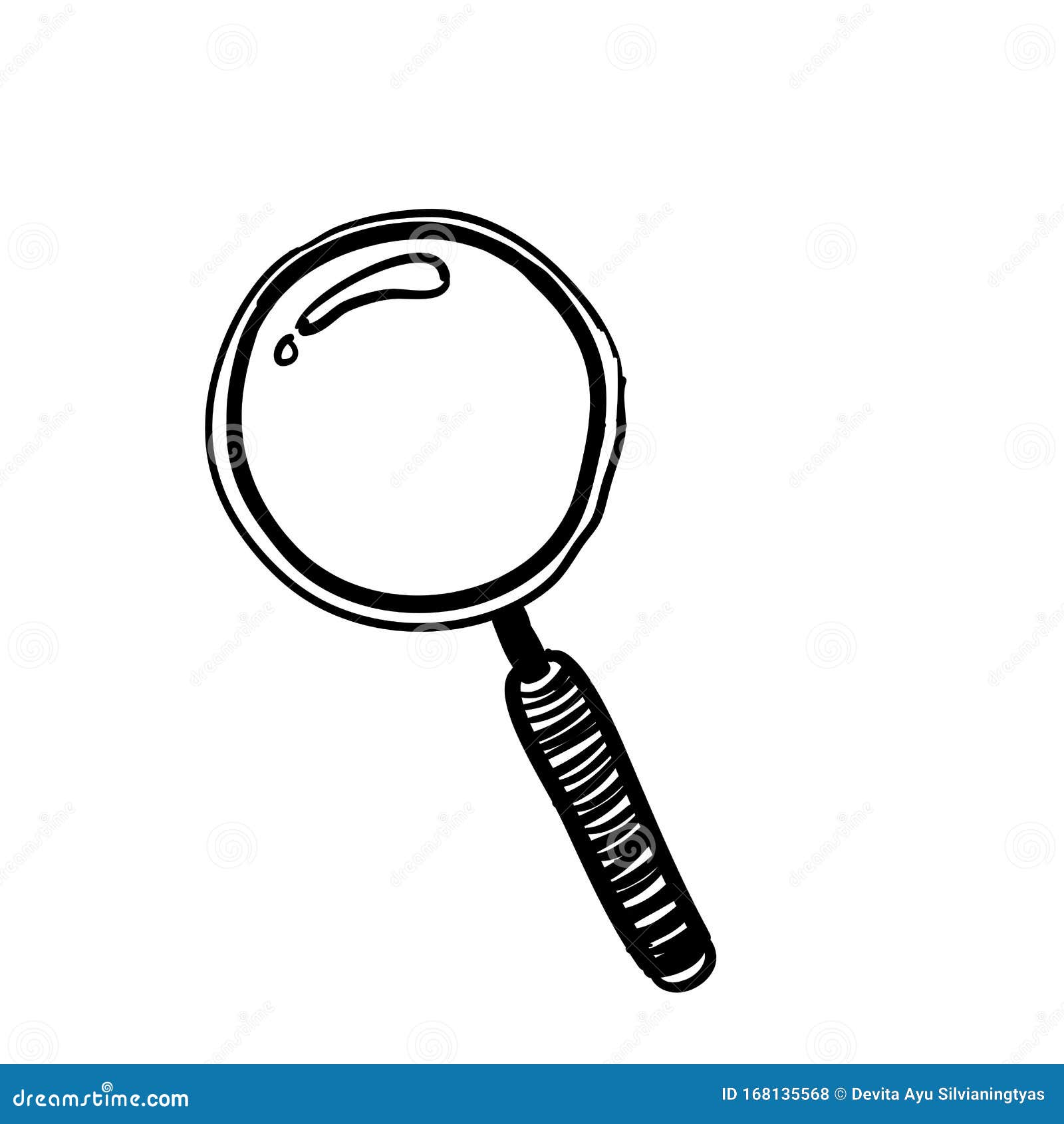 Search Icon Tools Doodle in Handdrawn Style Vector Stock Vector ...