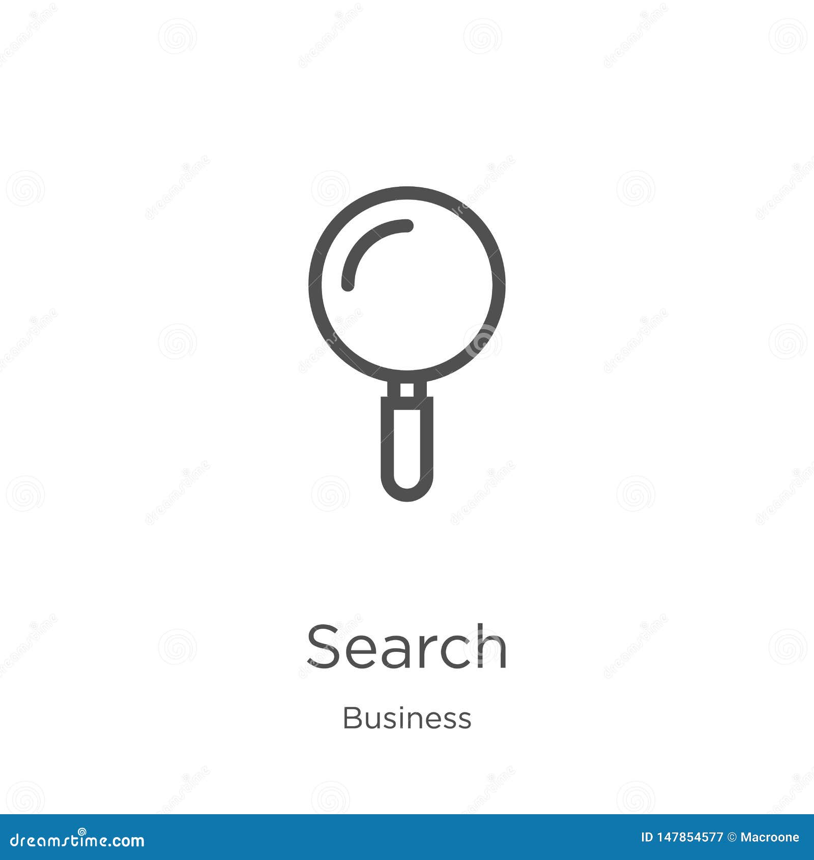Search Icon Vector from Business Collection. Thin Line Search Outline ...
