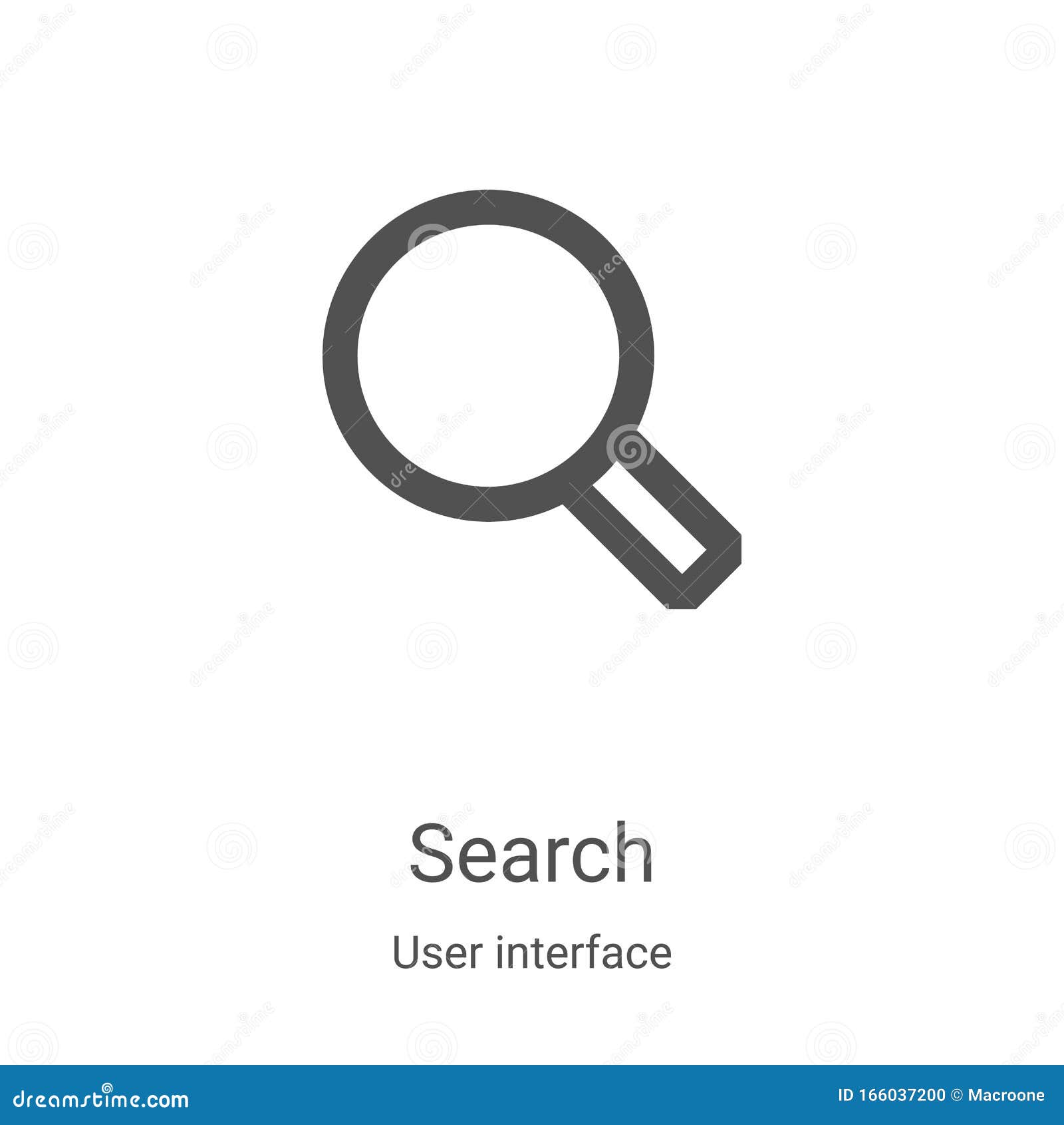 Search Icon Vector from User Interface Collection. Thin Line Search ...