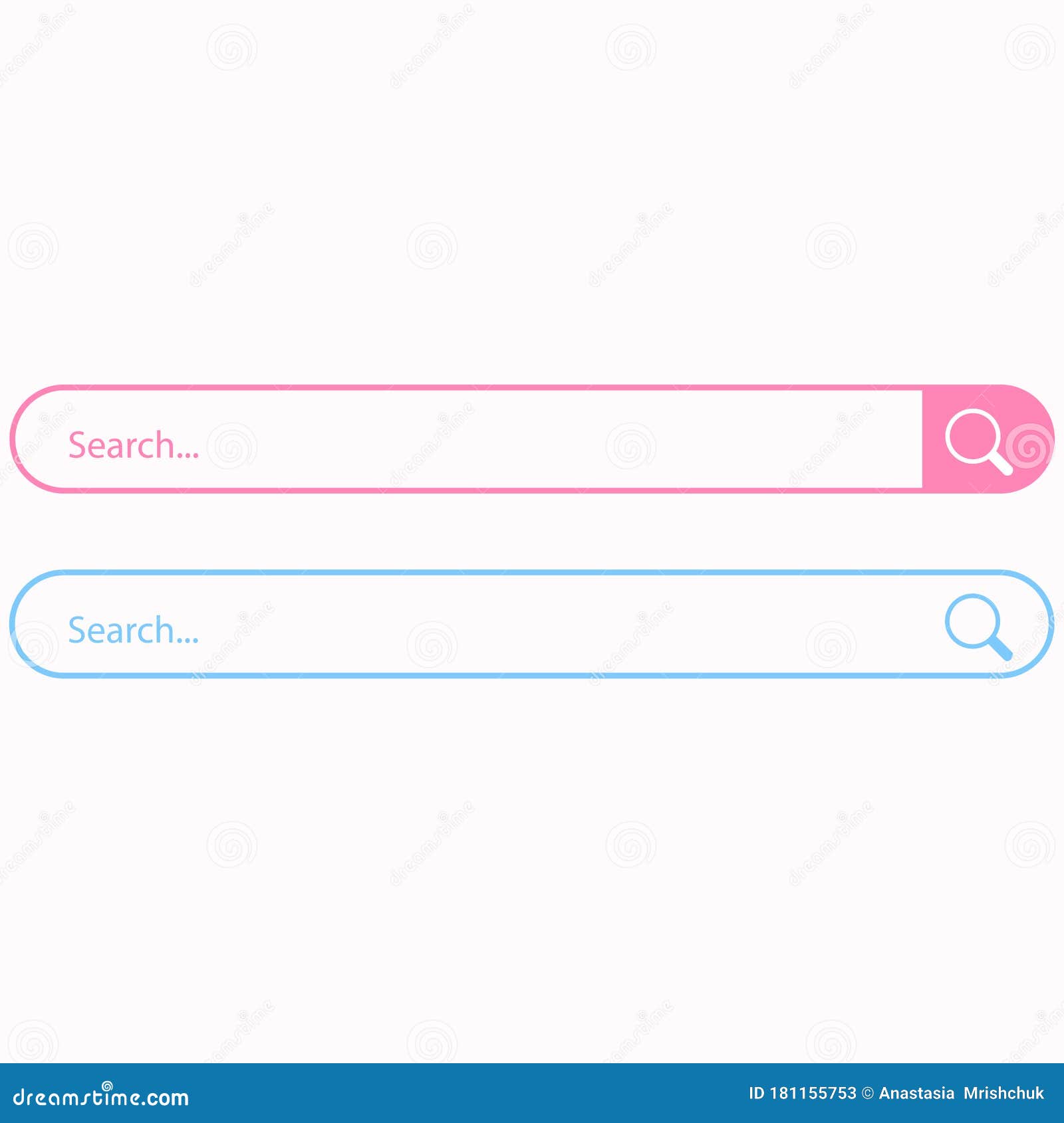 Search Icon on a White Background. Vector Illustration Stock ...