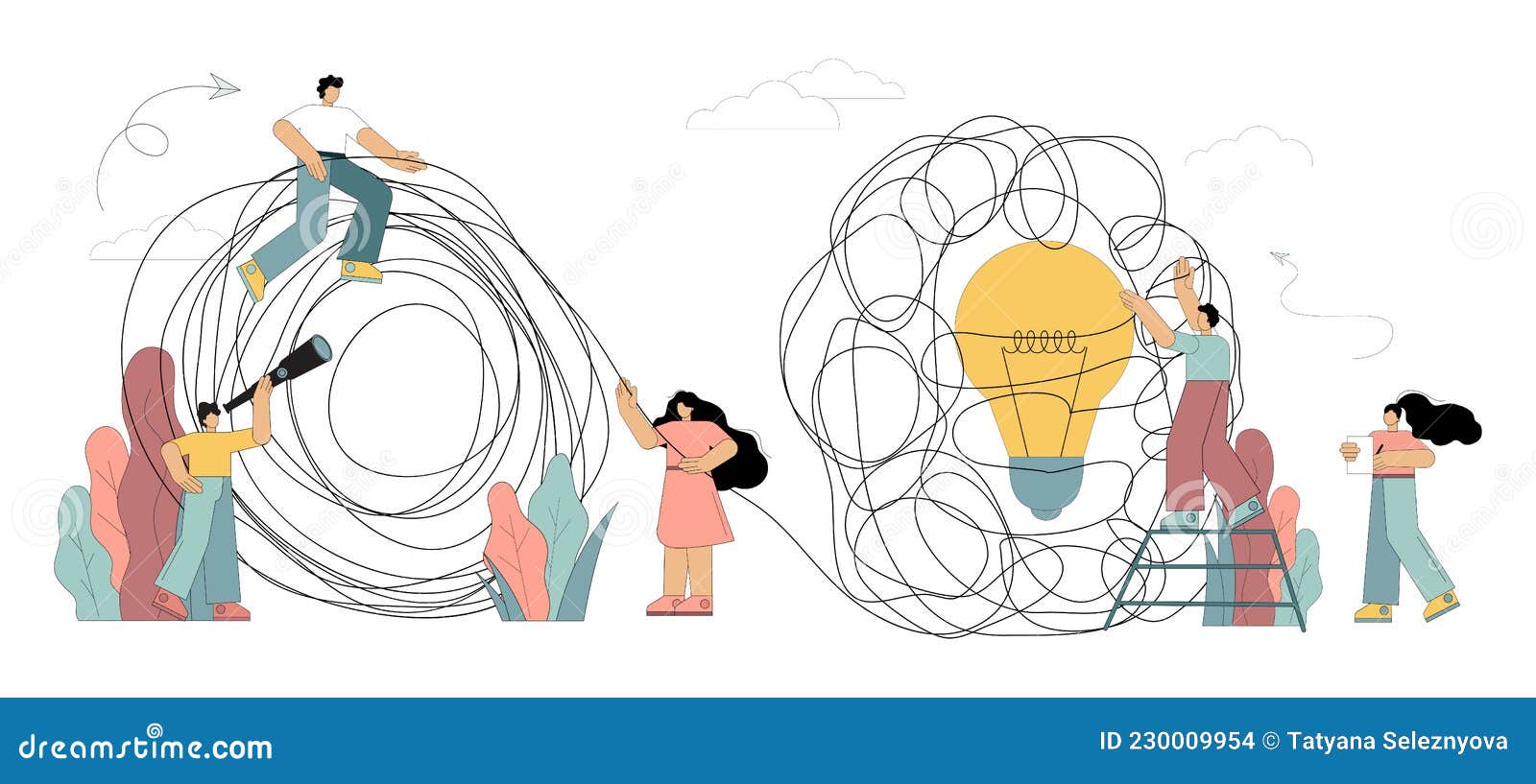 Search for Ideas. a Team of People are Working on the Implementation of ...