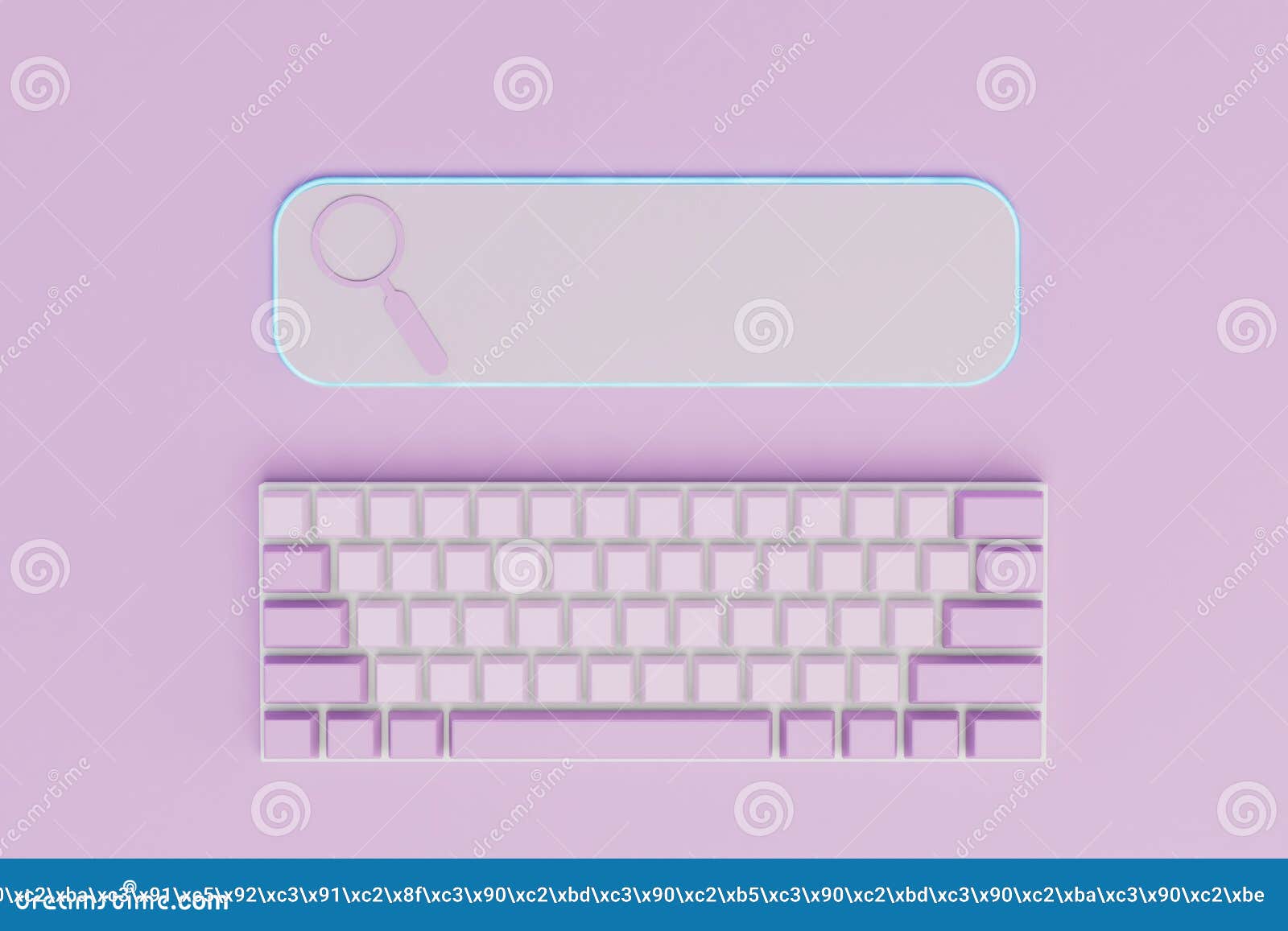 Search for Information on the Internet. Browser Search Bar and Keyboard ...