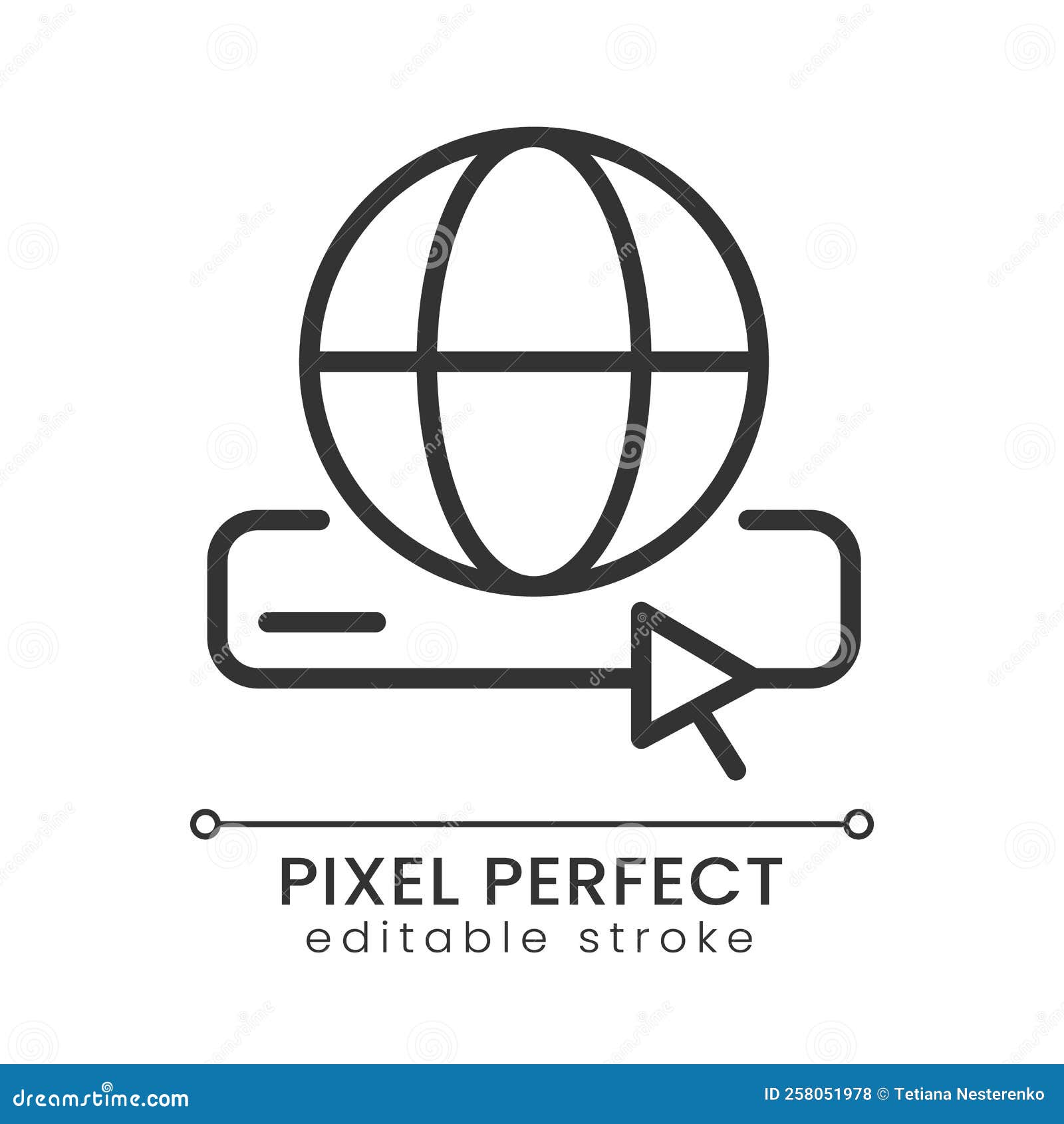 Search for Information on Internet Pixel Perfect Linear Icon Stock ...