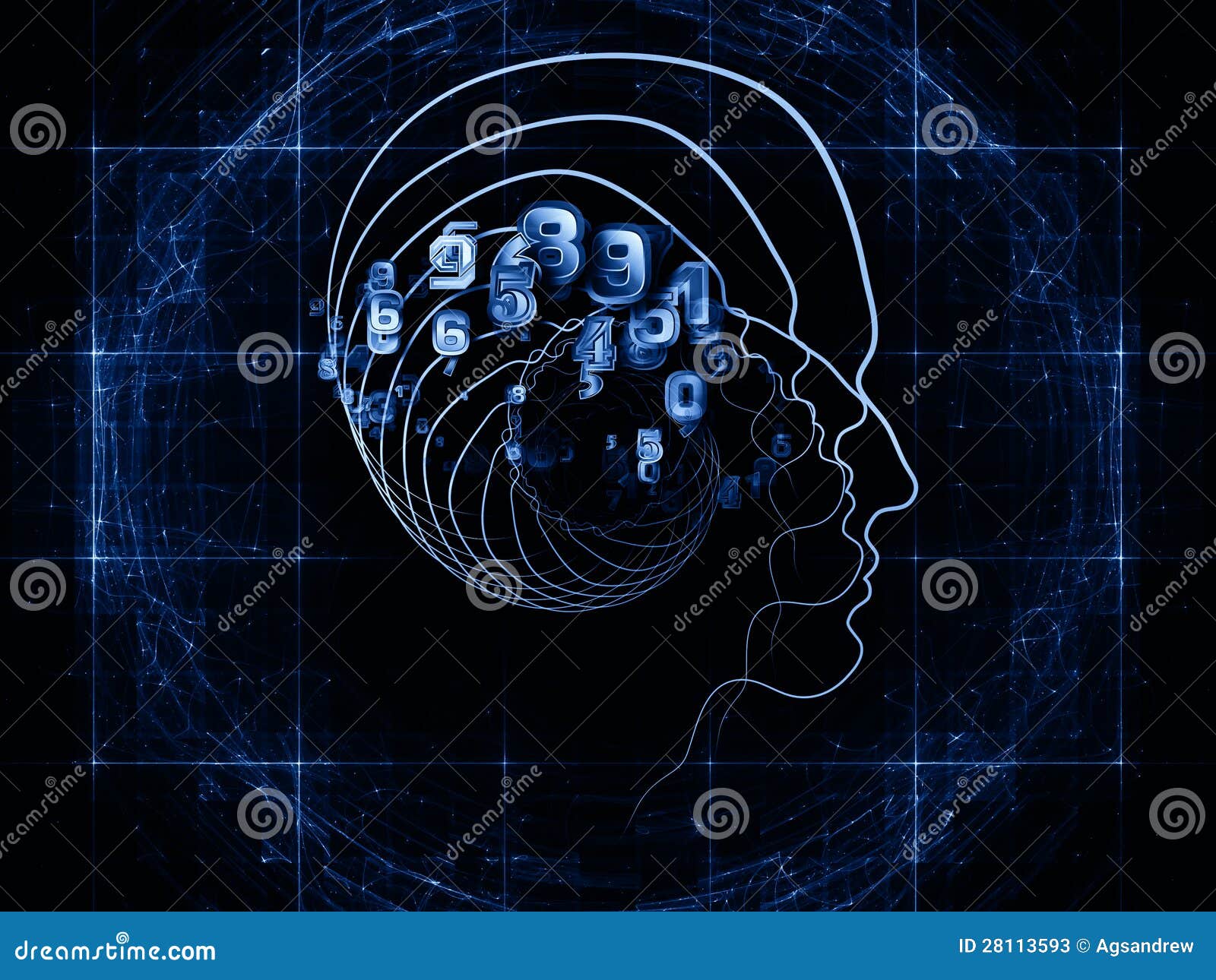 In Search of Intelligent Life Stock Illustration - Illustration of ...
