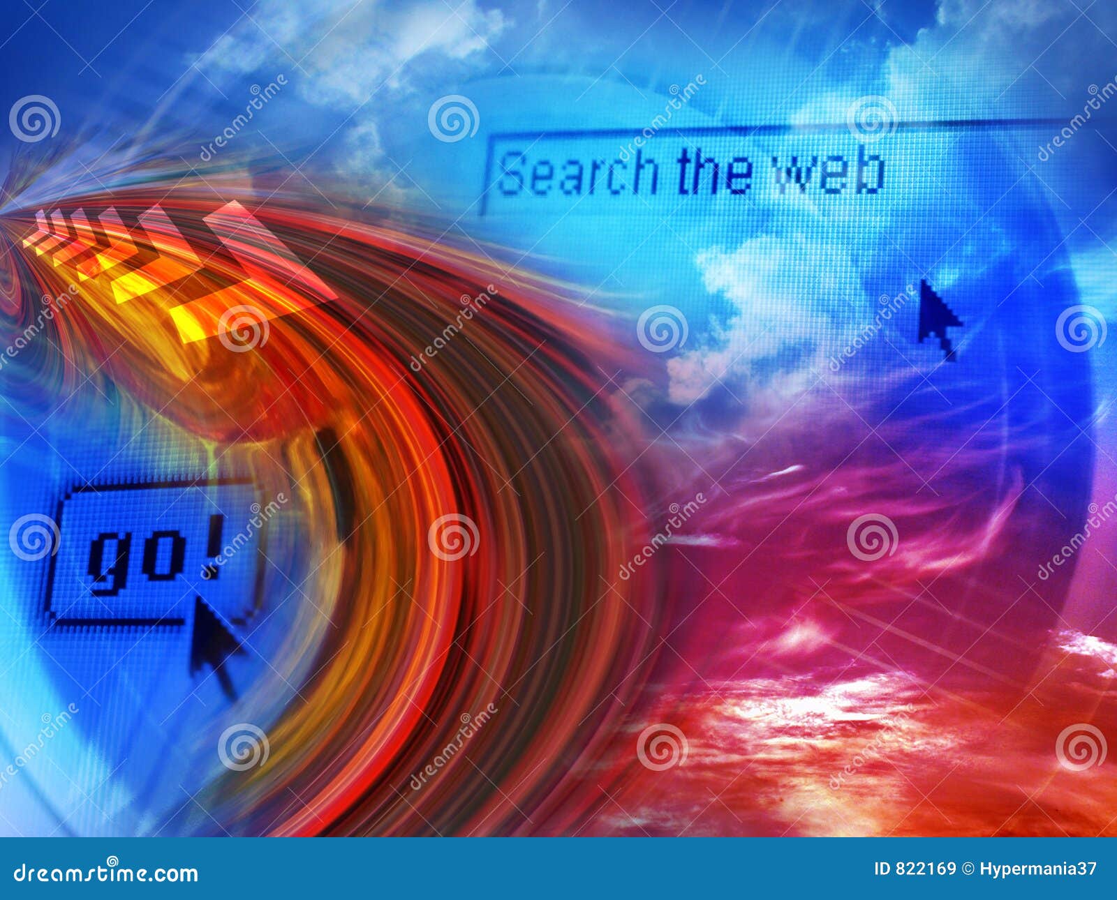 Sean - Search Engine, Search Bar With Blue Background Stock Image ...