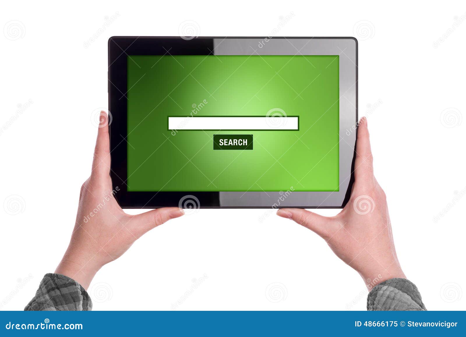 Search the Internet on Tablet Computer Stock Image - Image of digital ...
