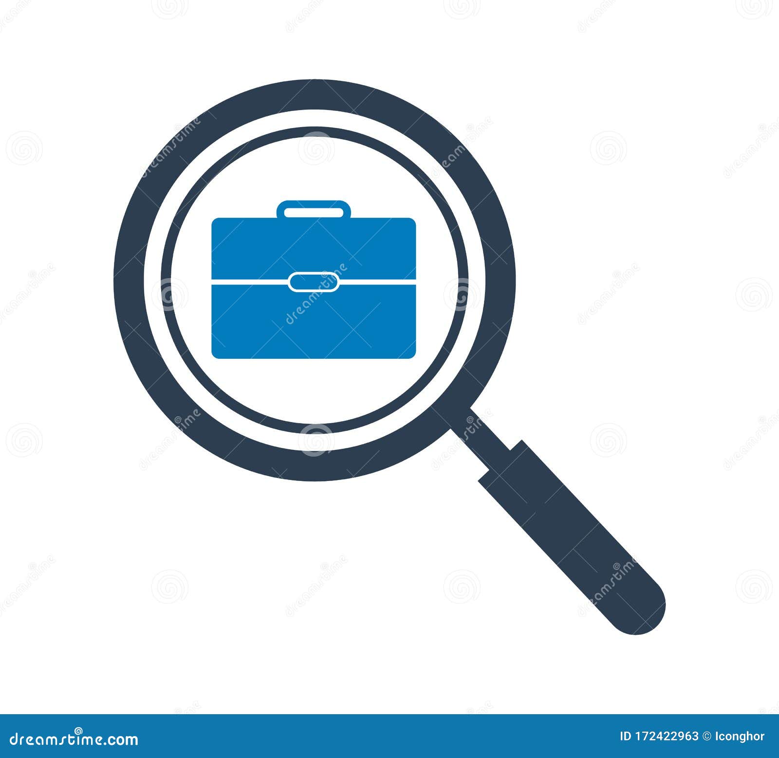 Search Job Icon. stock vector. Illustration of recruitment - 172422963