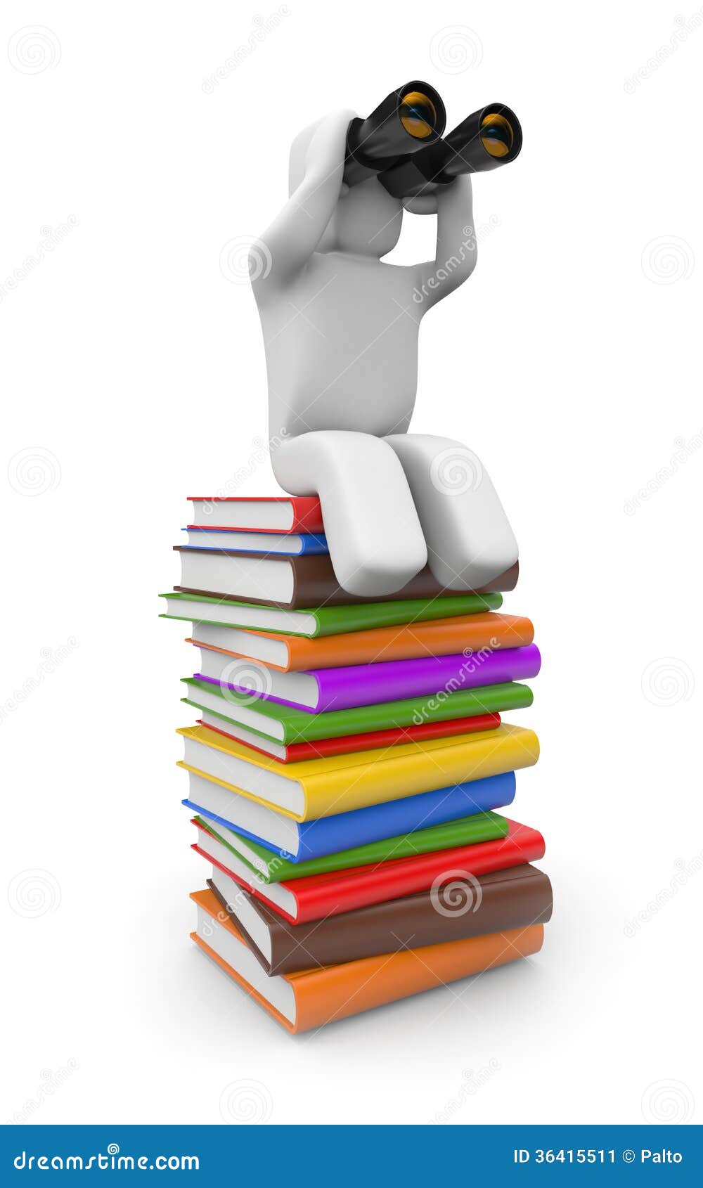 In the Search for Knowledge Stock Illustration - Illustration of ...