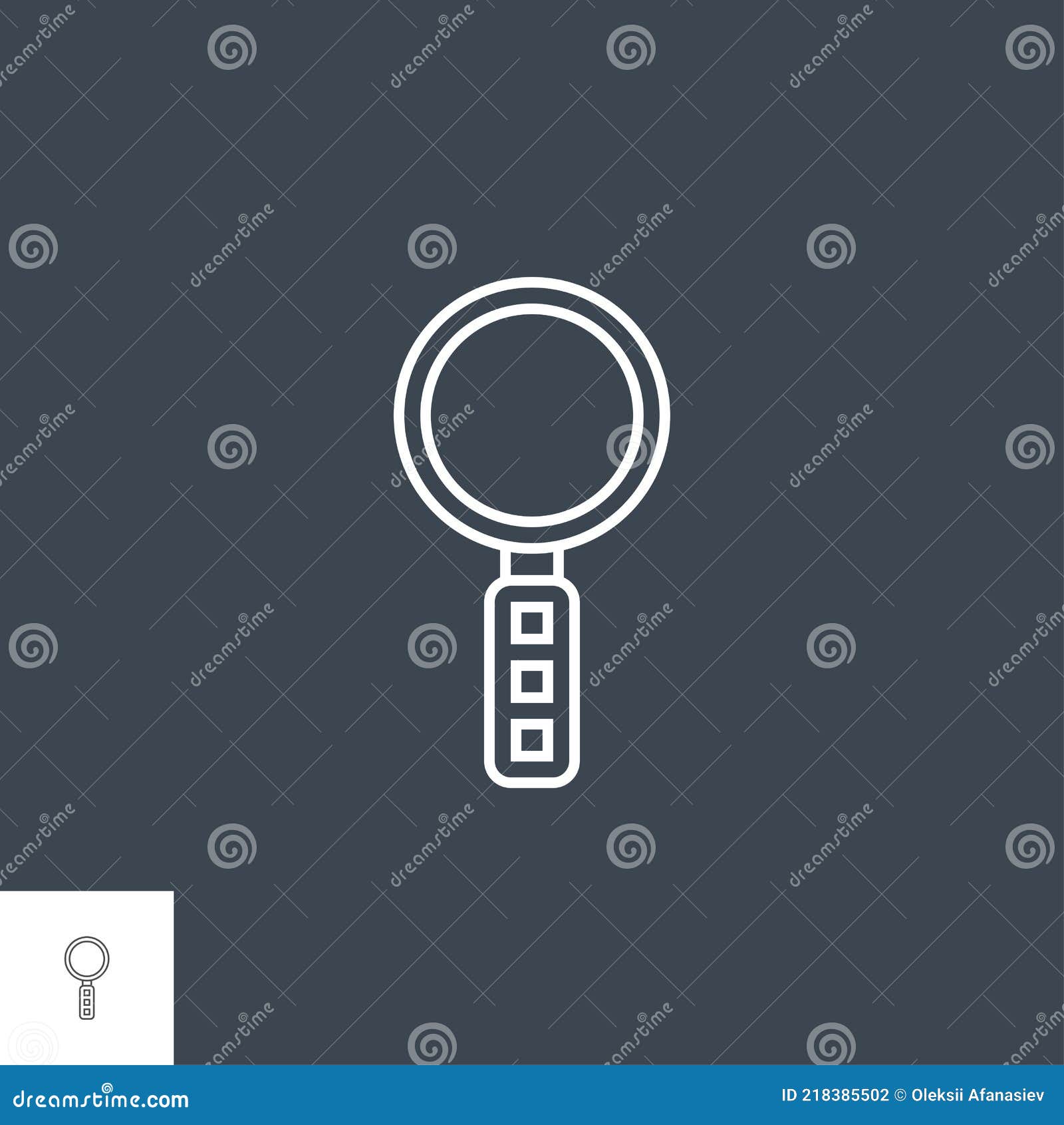 Search Line Icon stock vector. Illustration of search - 218385502