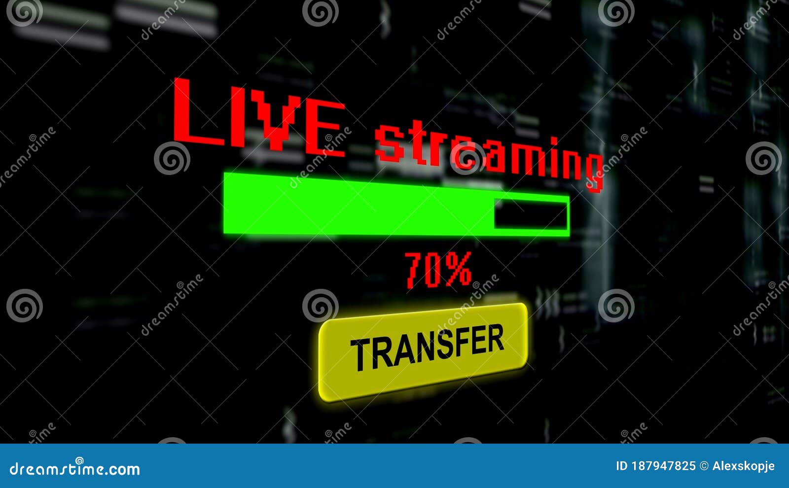 Search for Live Streaming Progress Bar Stock Illustration ...