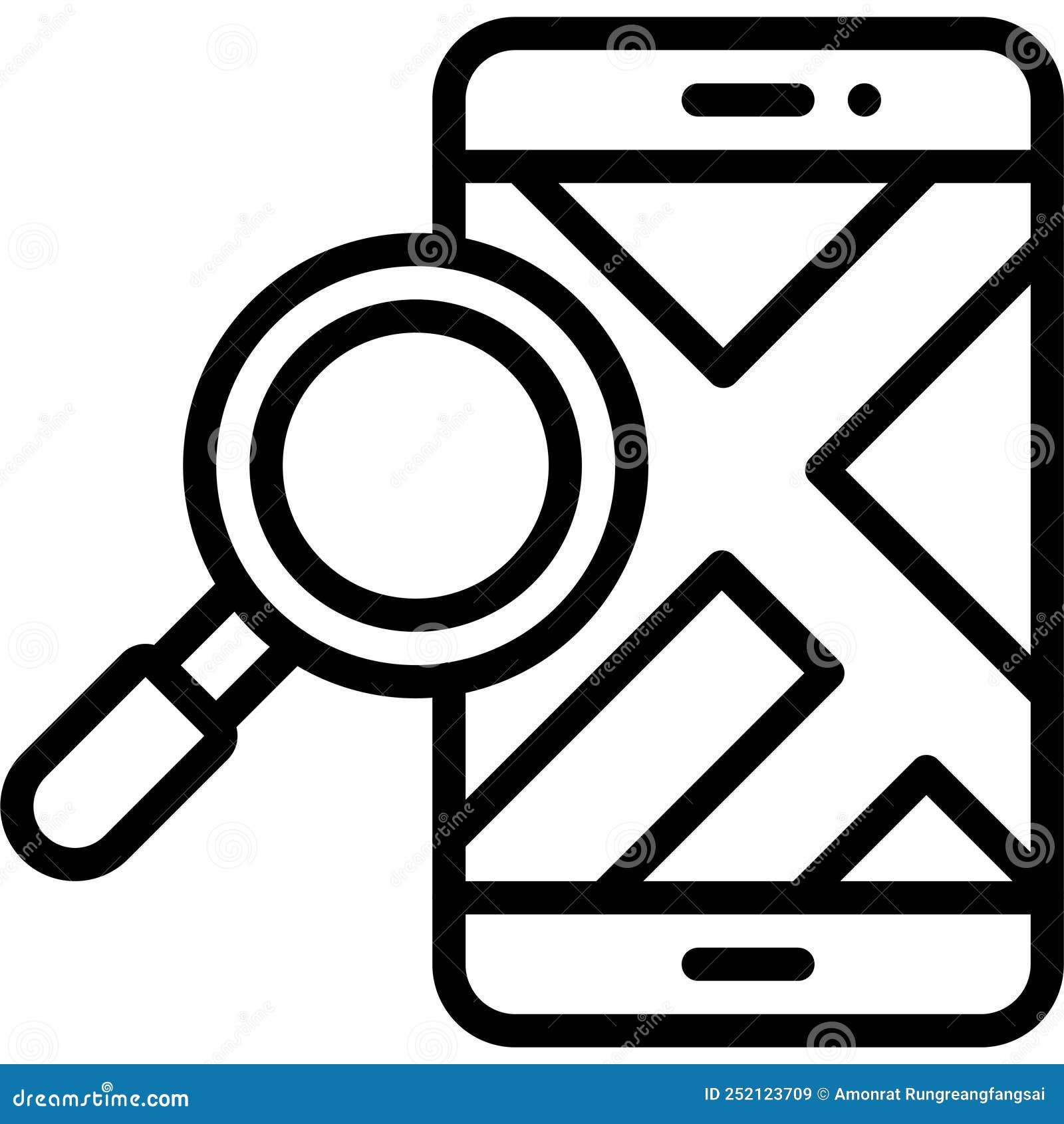 Search Locations on Smartphone Icon, Location Map and Navigation Vector ...