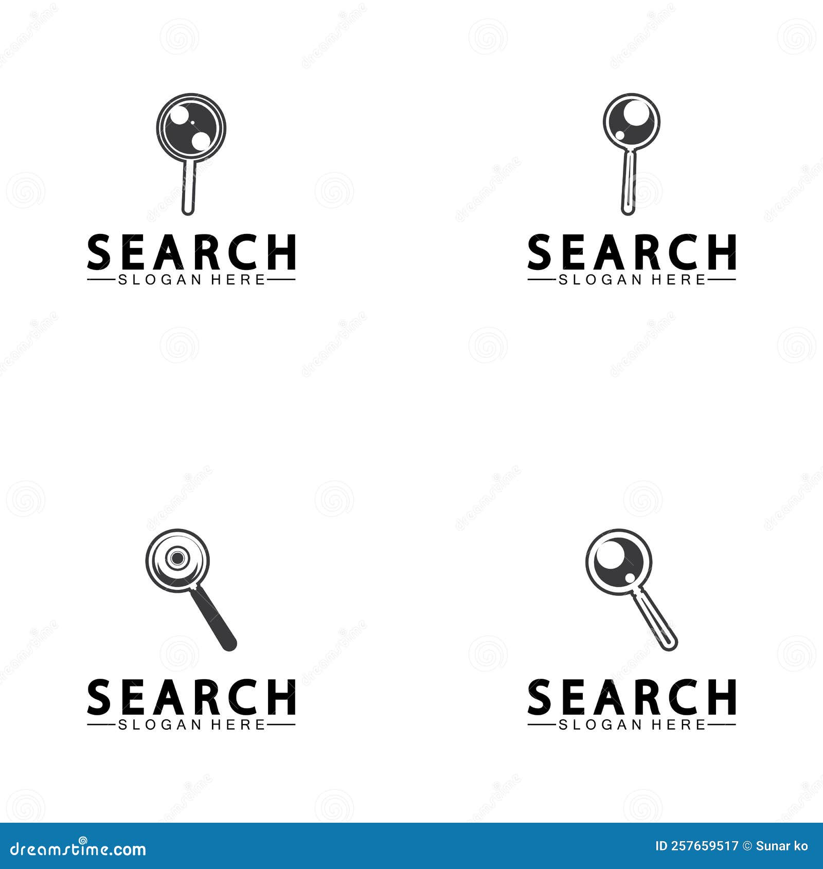 Search Logo with Magnifying Glass and Eye Symbol Icon Vector Stock ...