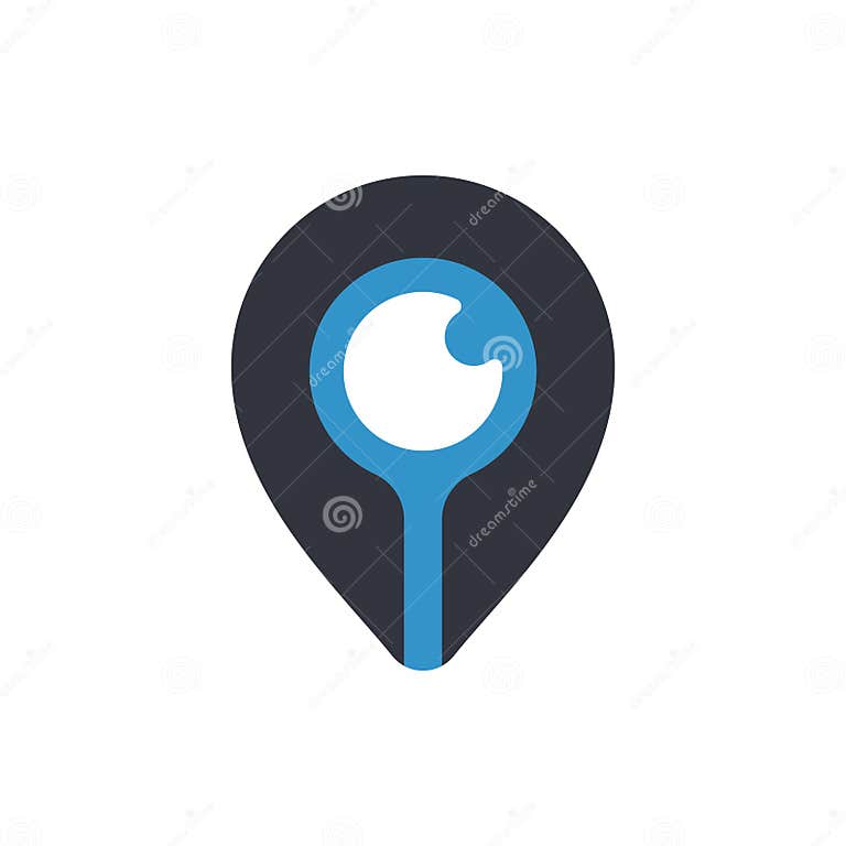Search Logo Template Icon stock illustration. Illustration of document ...