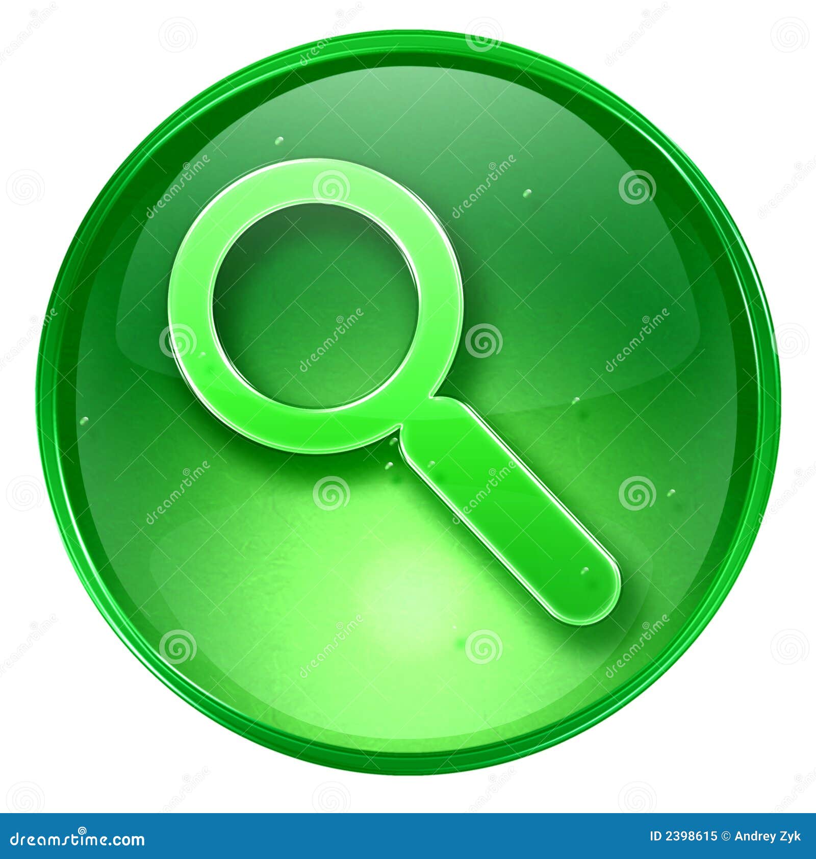 Search and magnifier icon. stock illustration. Illustration of emerald ...
