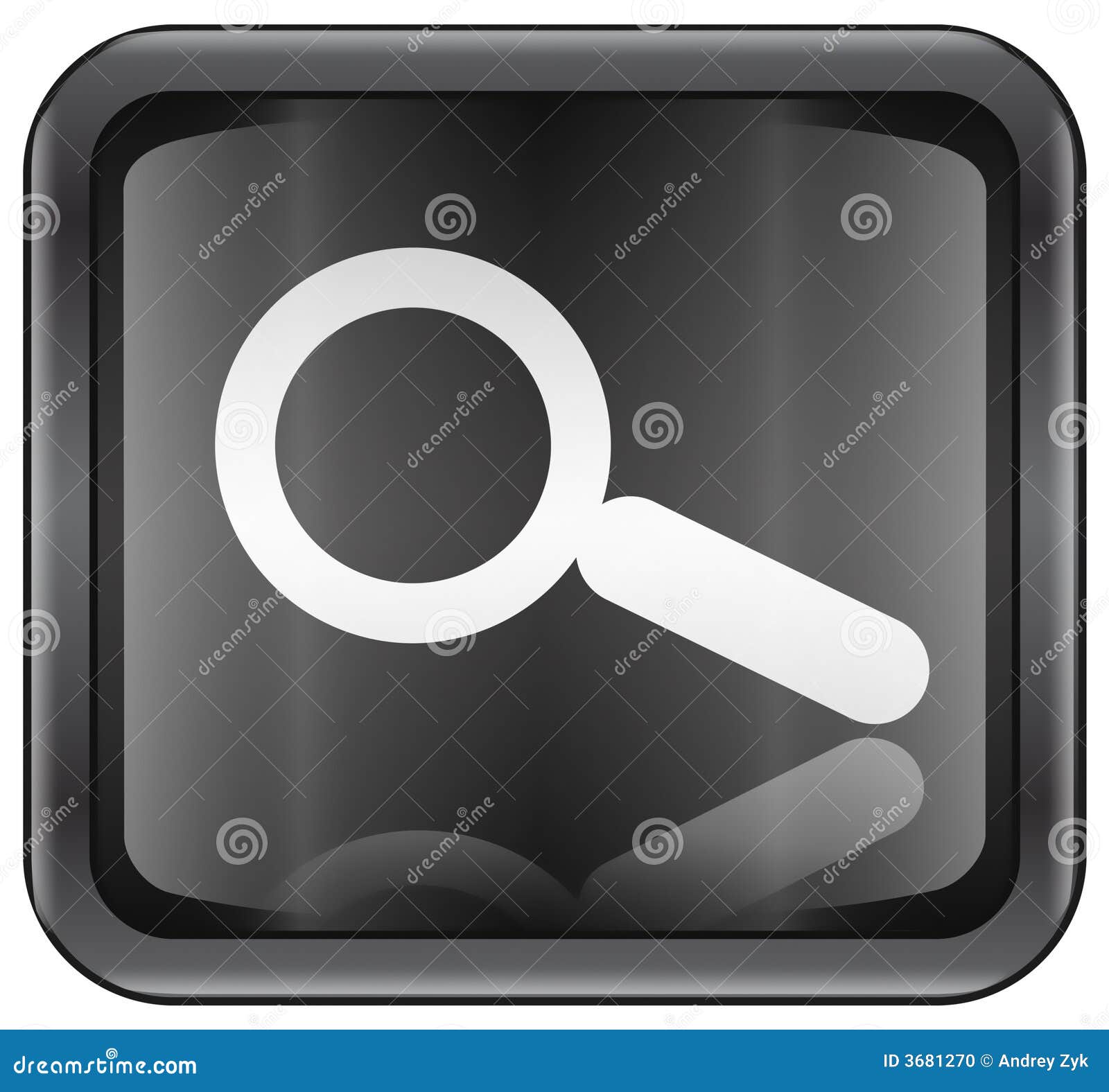 Search and magnifier icon stock vector. Illustration of database - 3681270