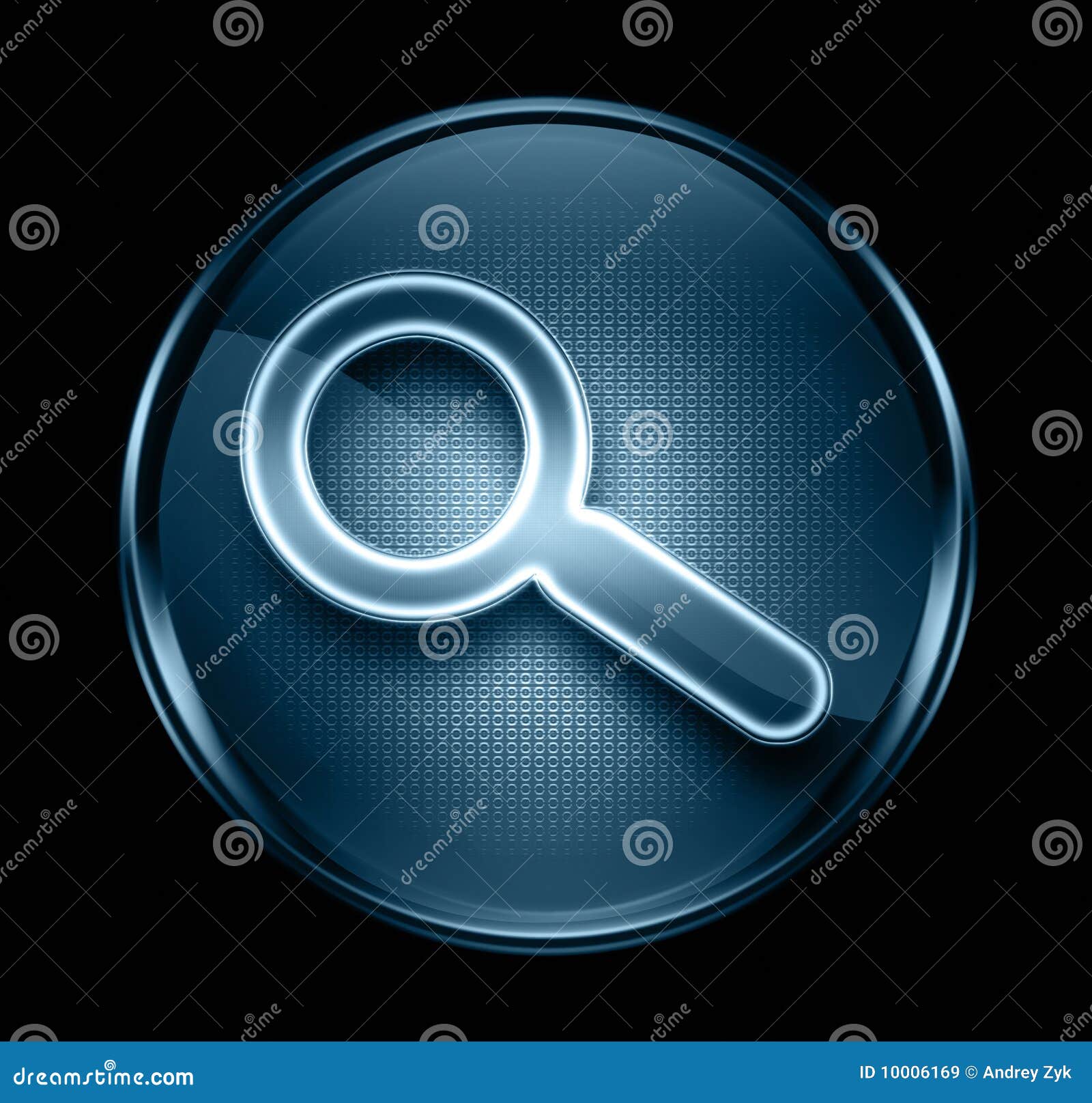 Search and Magnifier Icon Dark Blue Stock Illustration - Illustration ...