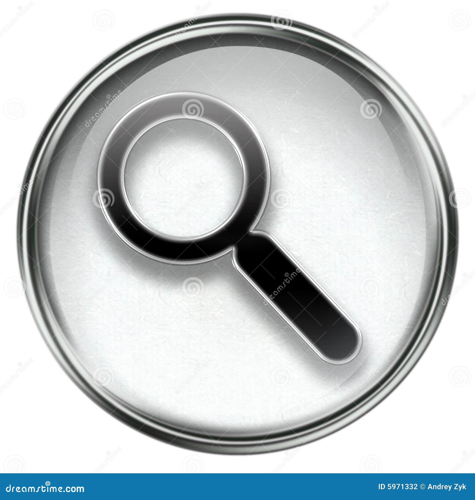 Search and Magnifier Icon Grey Stock Illustration - Illustration of ...