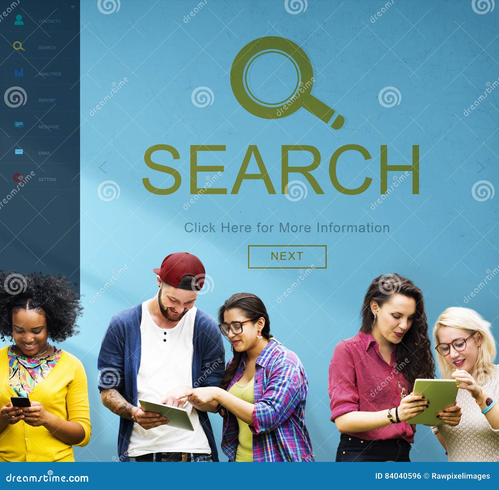 Search Magnifying Exploration Finding Browse Concept Stock Photo ...