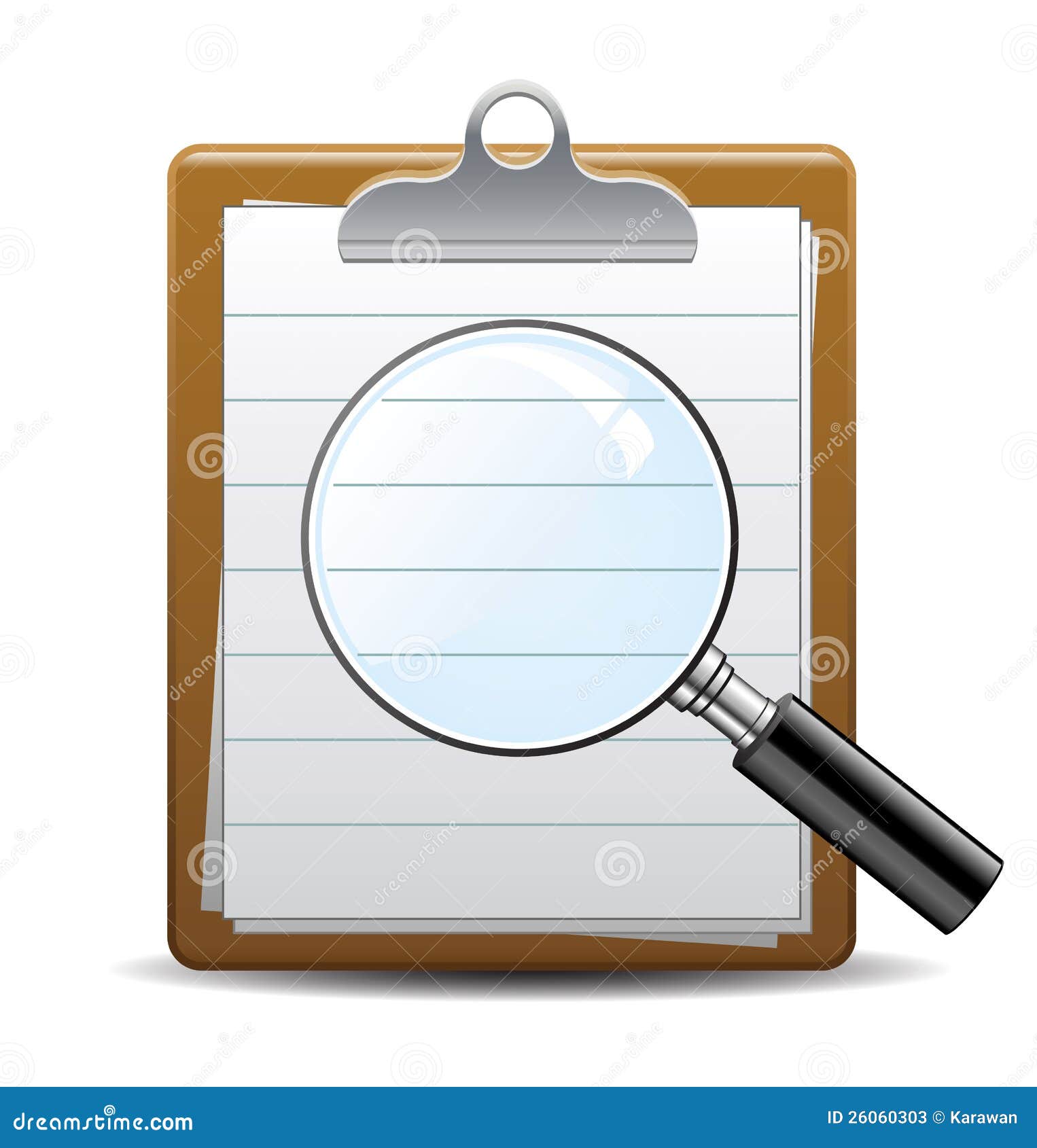 Search magnifying glass stock vector. Illustration of magnify - 26060303