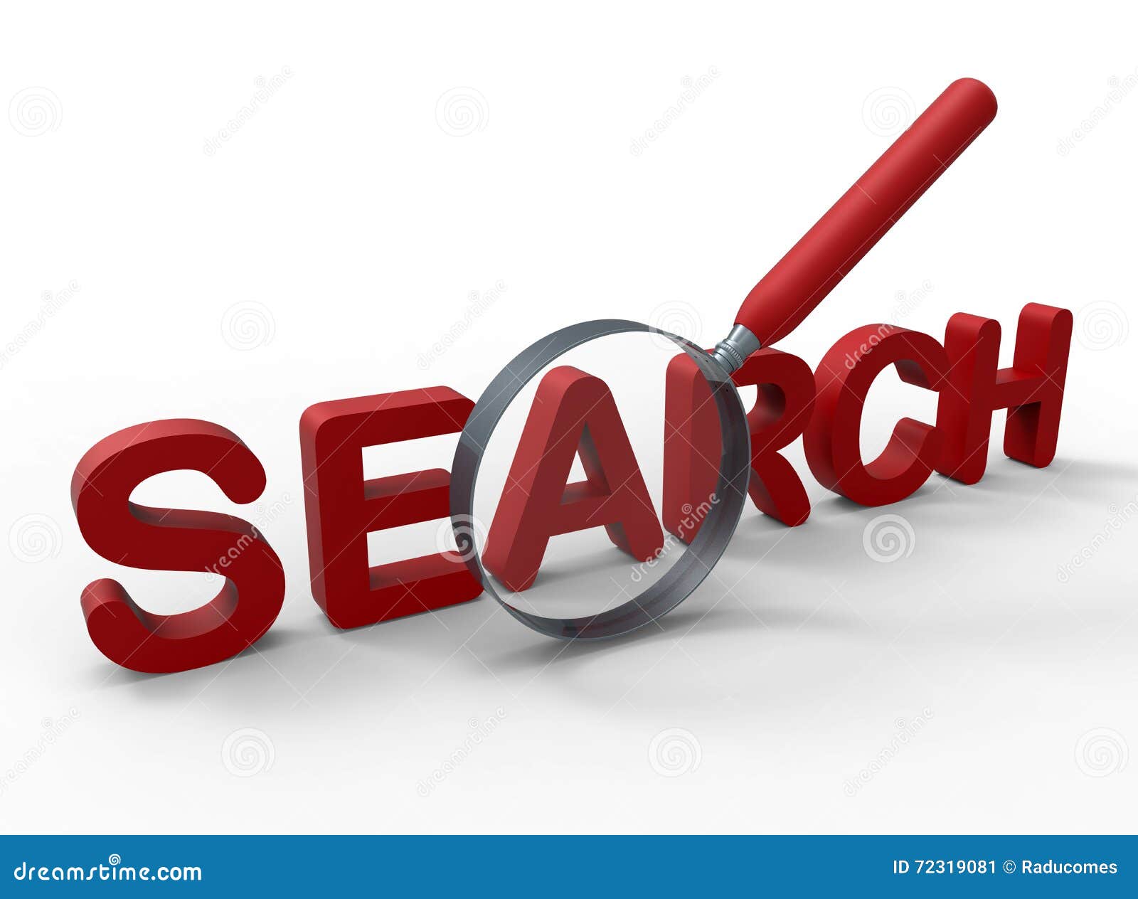 Search Magnifying Glass Concept Stock Illustration - Illustration of ...