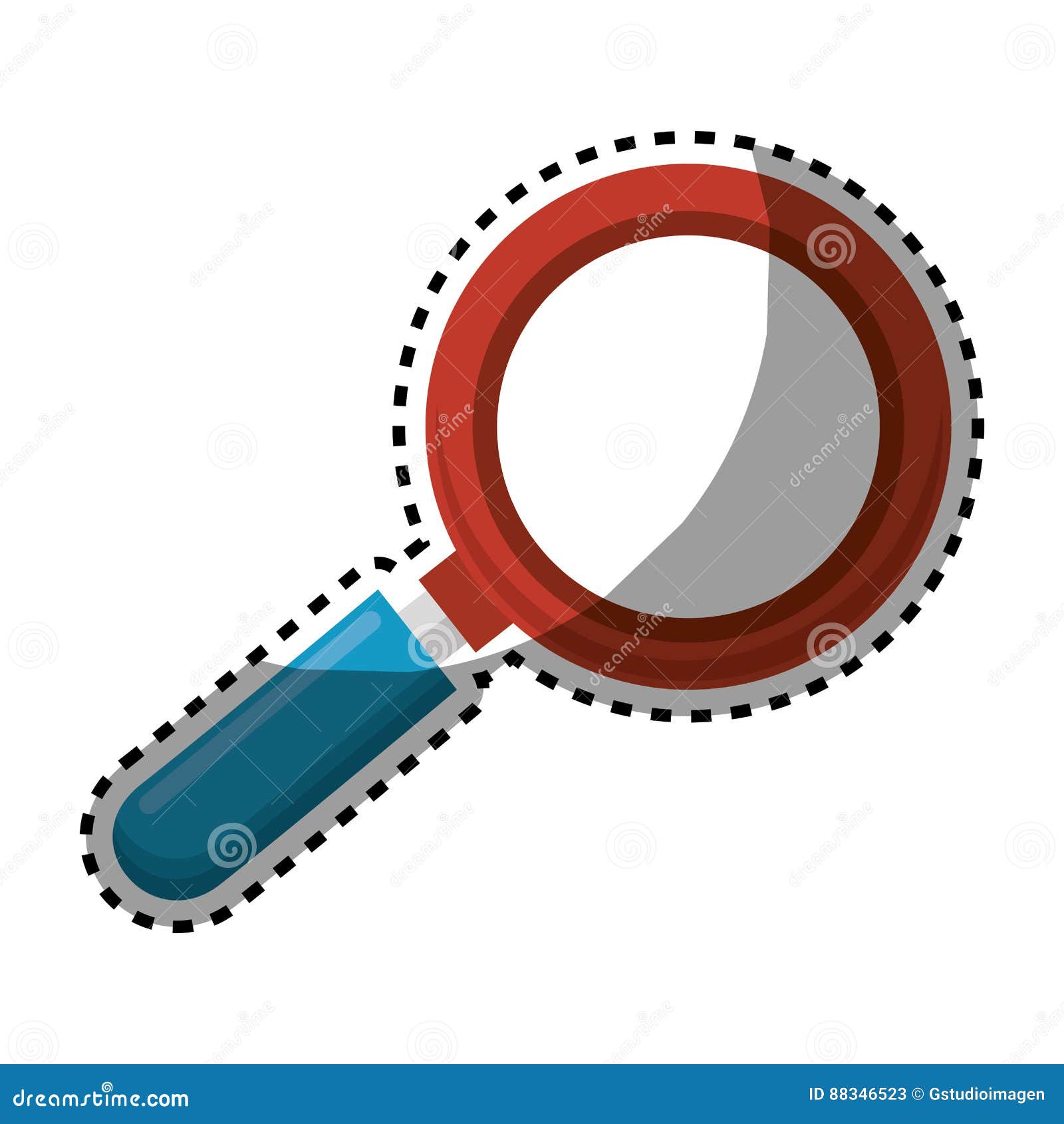 Search Magnifying Glass Icon Stock Vector - Illustration of looking ...