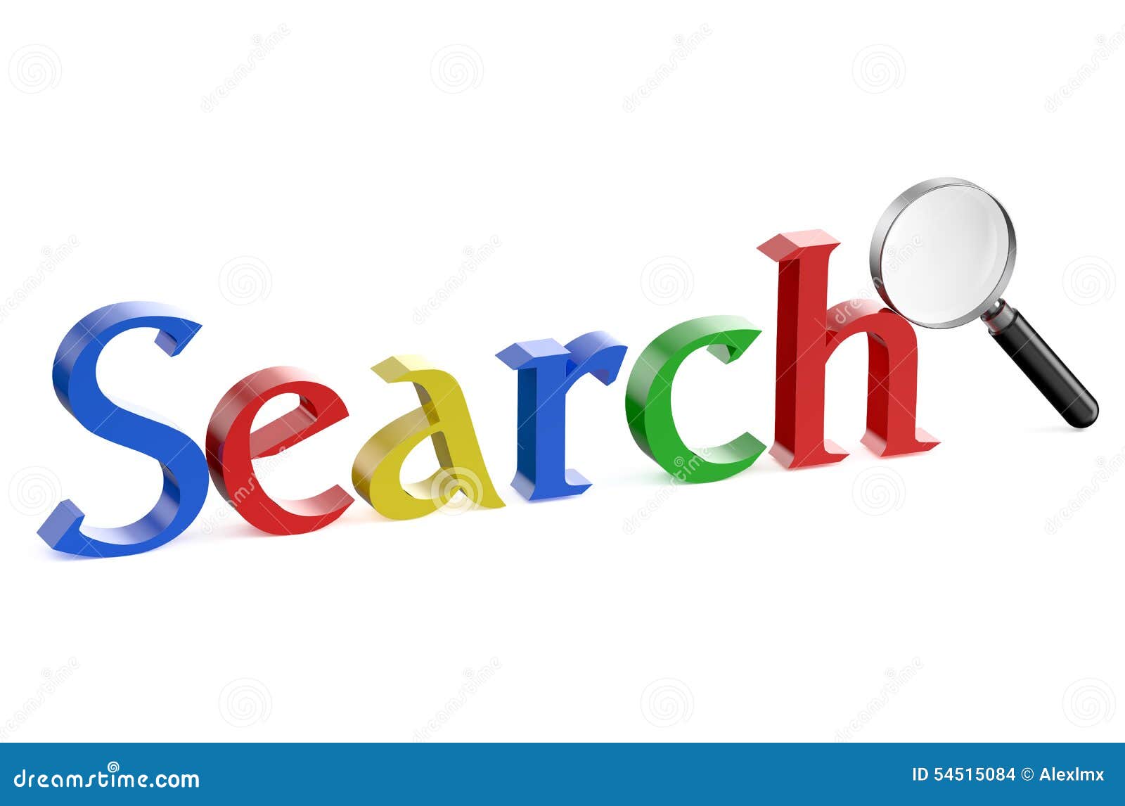 Search with Magnifying Glass Stock Illustration - Illustration of ...