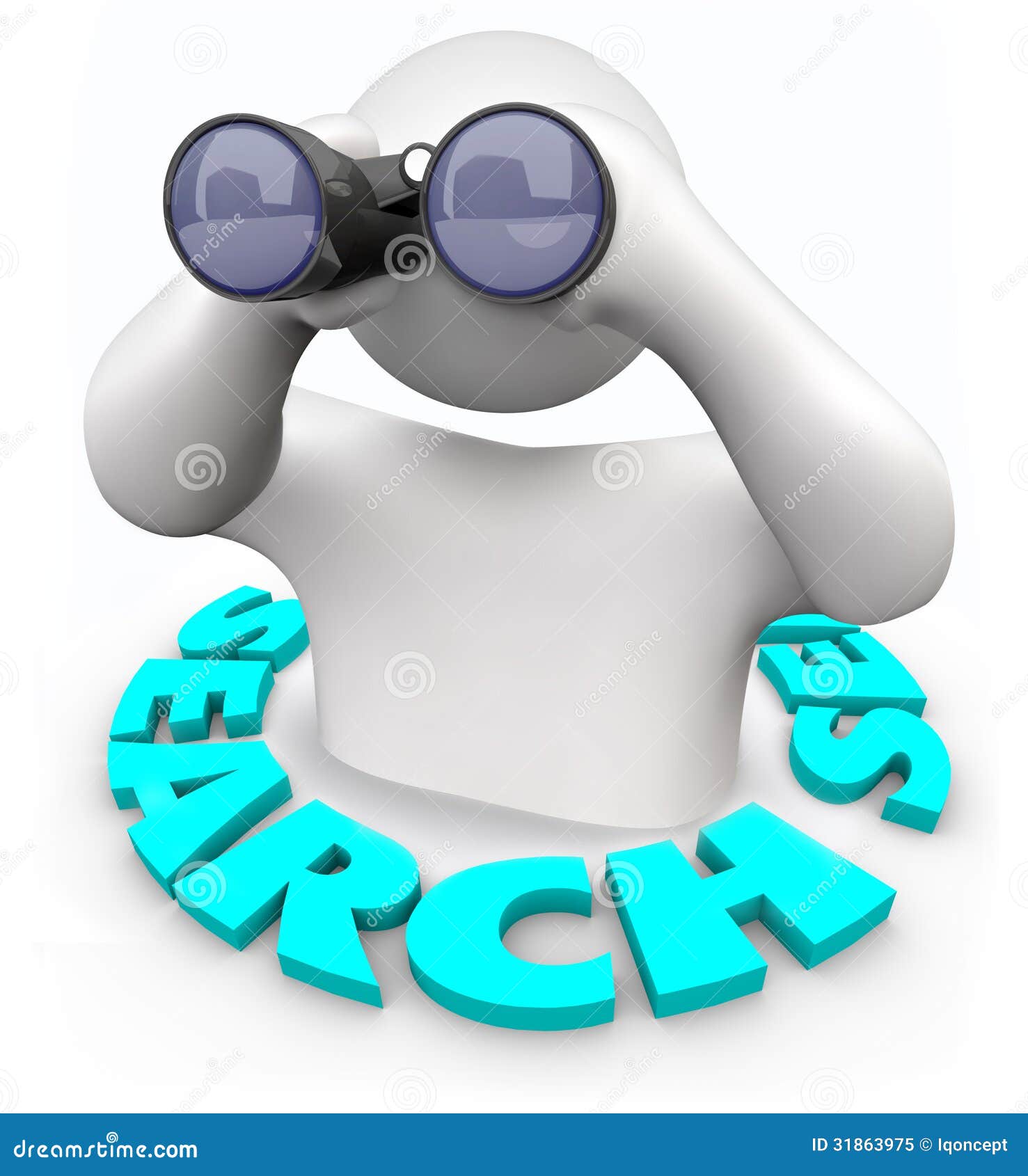 Search - Man with Binoculars Stock Illustration - Illustration of ...