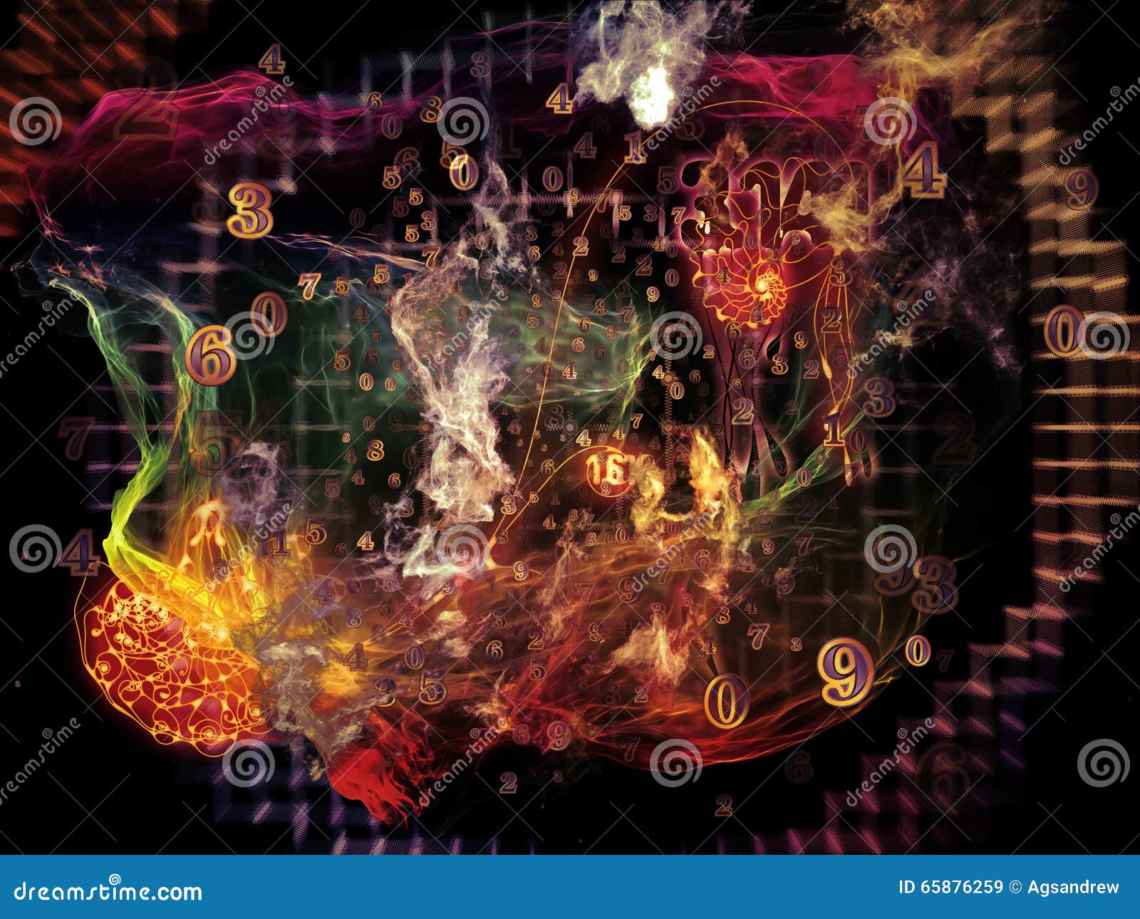 In Search of Math Visualization Stock Illustration - Illustration of ...