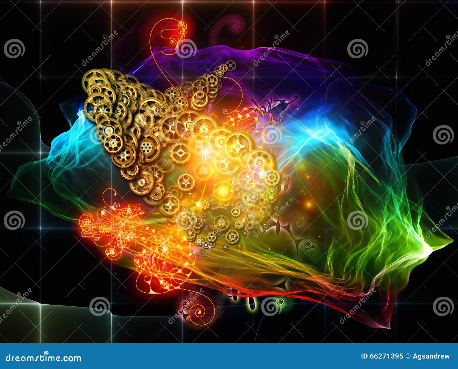 In Search of Math Visualization Stock Illustration - Illustration of ...